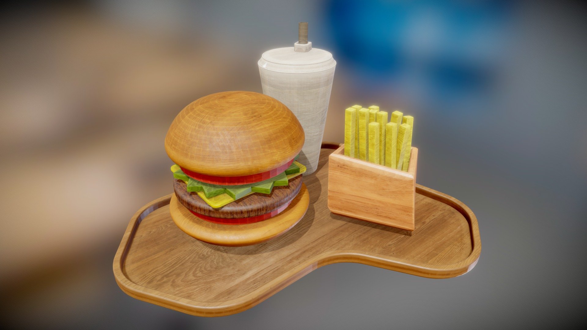 Burger - Download Free 3D model by Fumiya Funatsu (@funatsu.fumiya ...