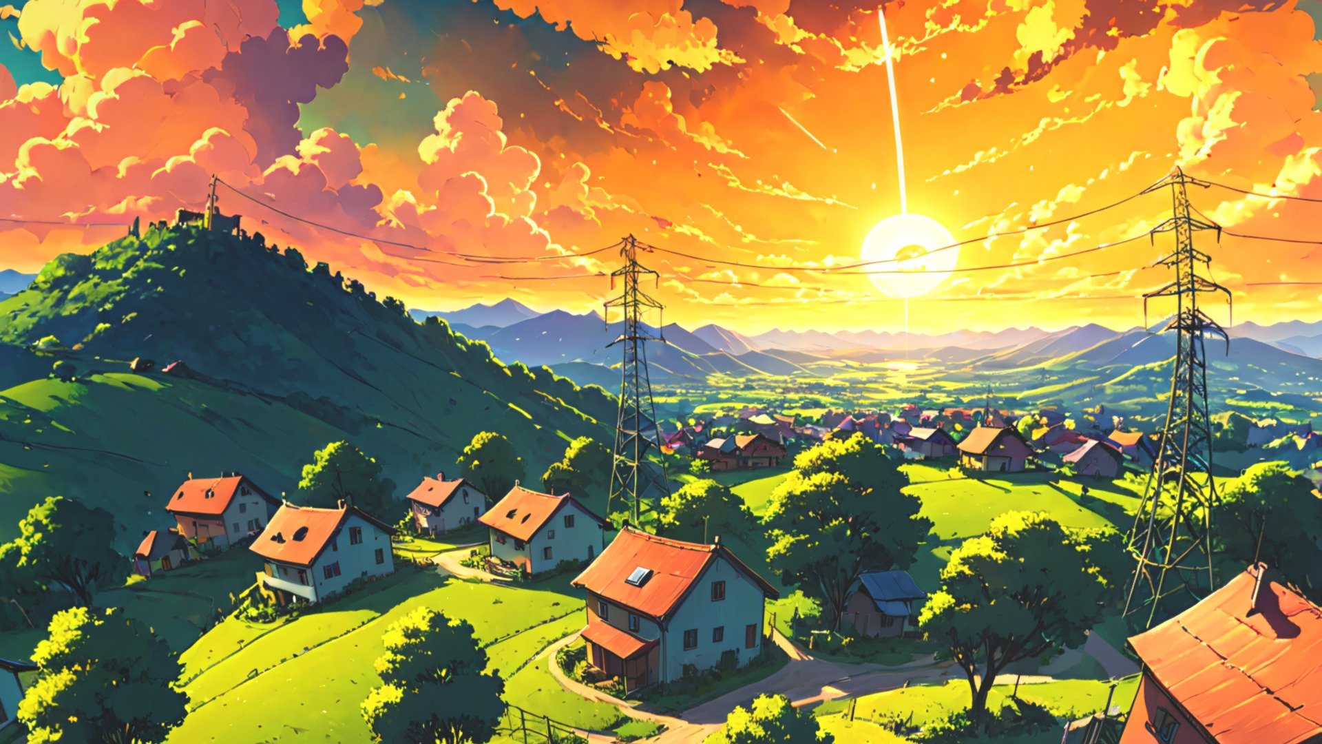 HDRI Vibrant Anime Skybox Panorama I - Buy Royalty Free 3D model by ...
