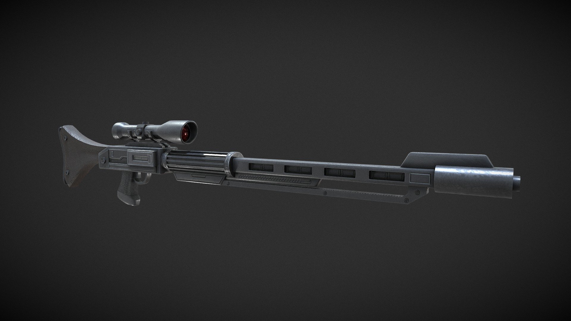 Star Wars Blaster Sniper Rifle - 3D model by Outworld Studios ...