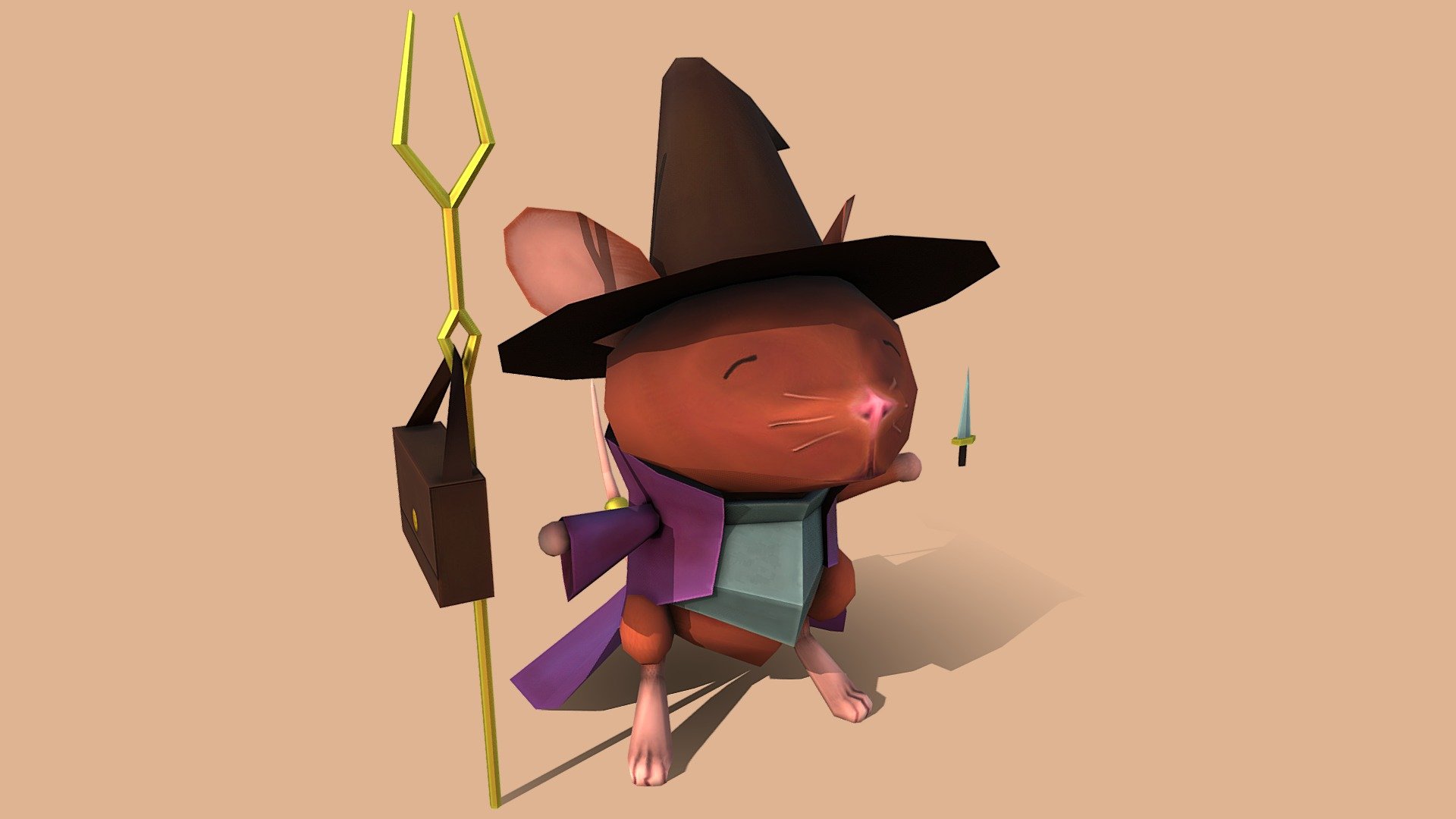 Mouse Wizard - 3D model by sskirko [c1f7462] - Sketchfab