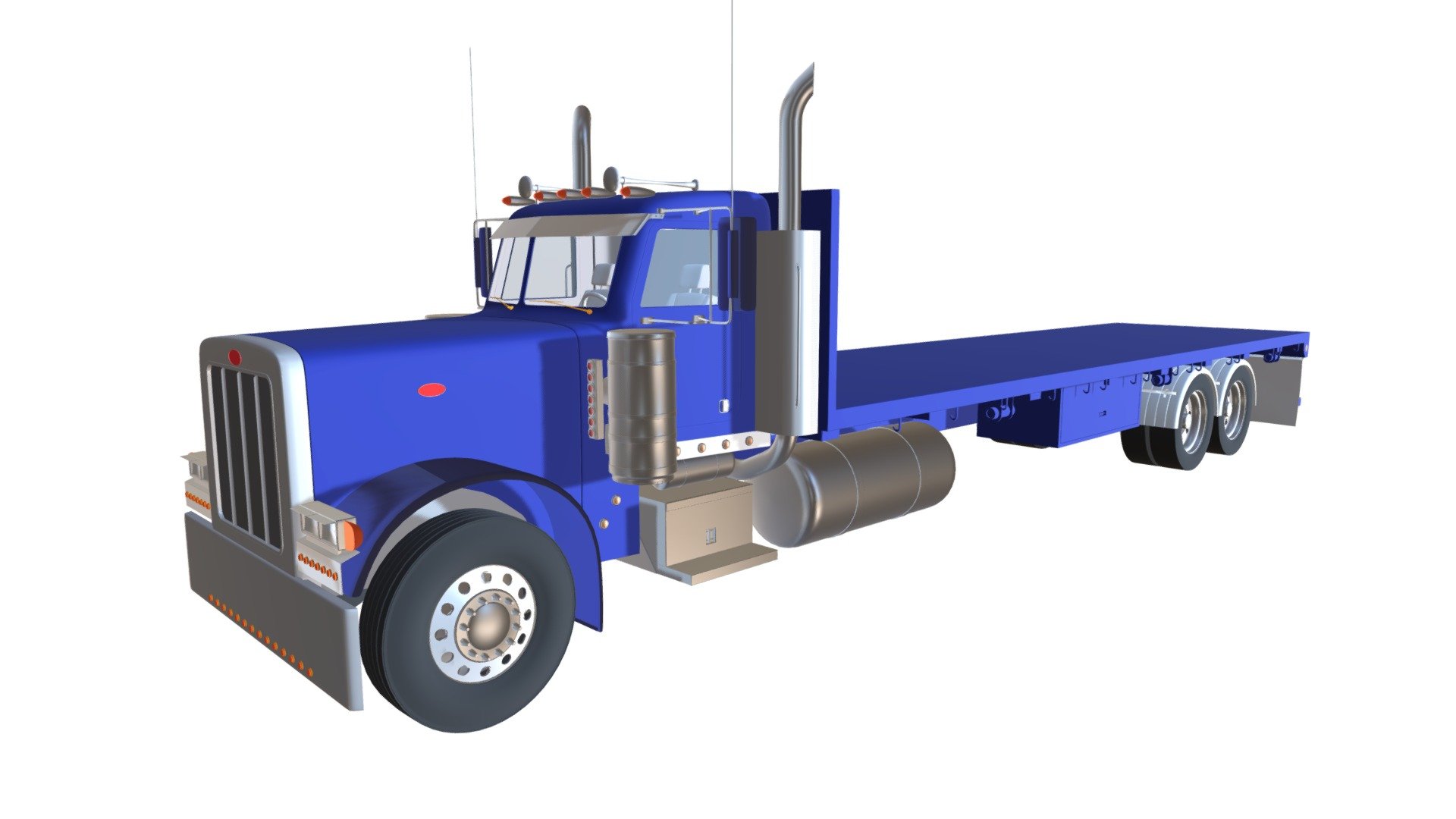 Flatbed Truck - Buy Royalty Free 3D model by 3DHorse [c1fb765 ...