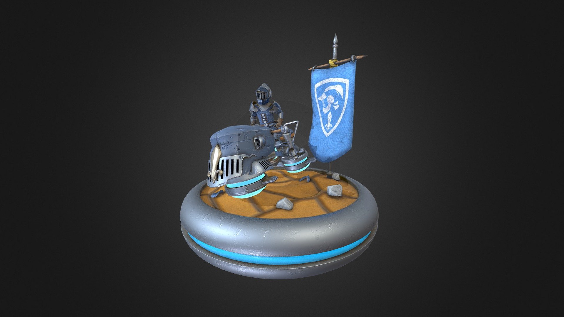 Medieval jousting hoverbike - 3D model by Thibaut Barel (@Thibaut.Barel ...