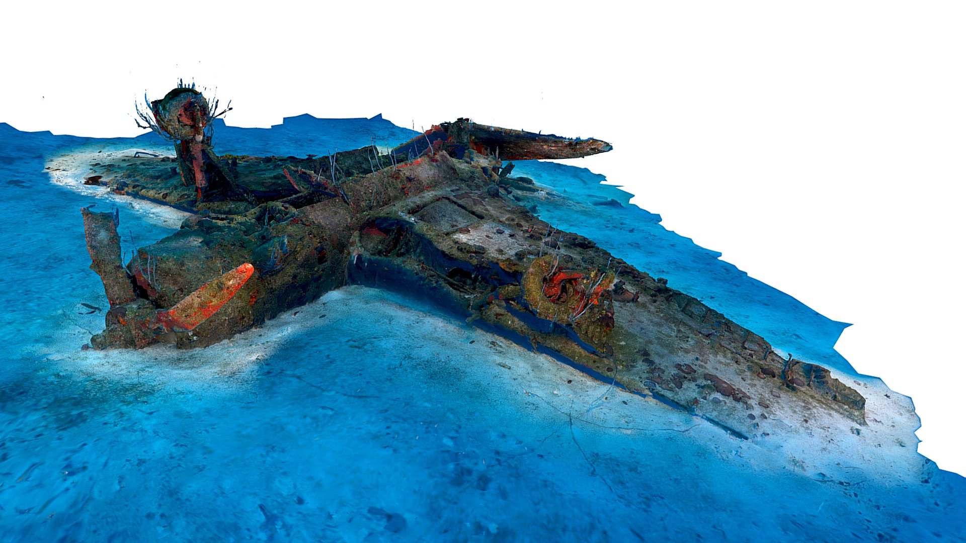 USS Saratoga Plane #3 (Helldiver) - High Res - 3D model by Brett Eldridge (@beldridg) [c1fcd2e ...