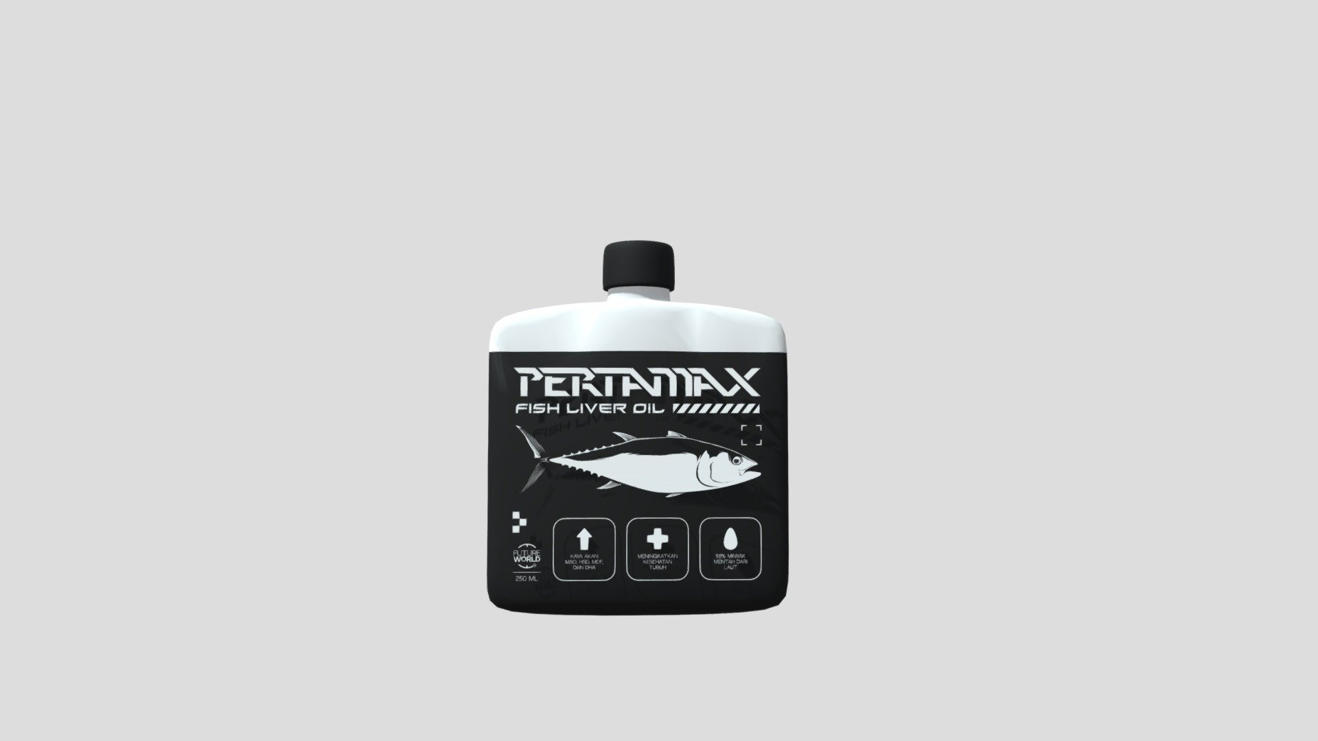 Model Botol Pertamax Fish Liver Oil - Download Free 3D model by ...