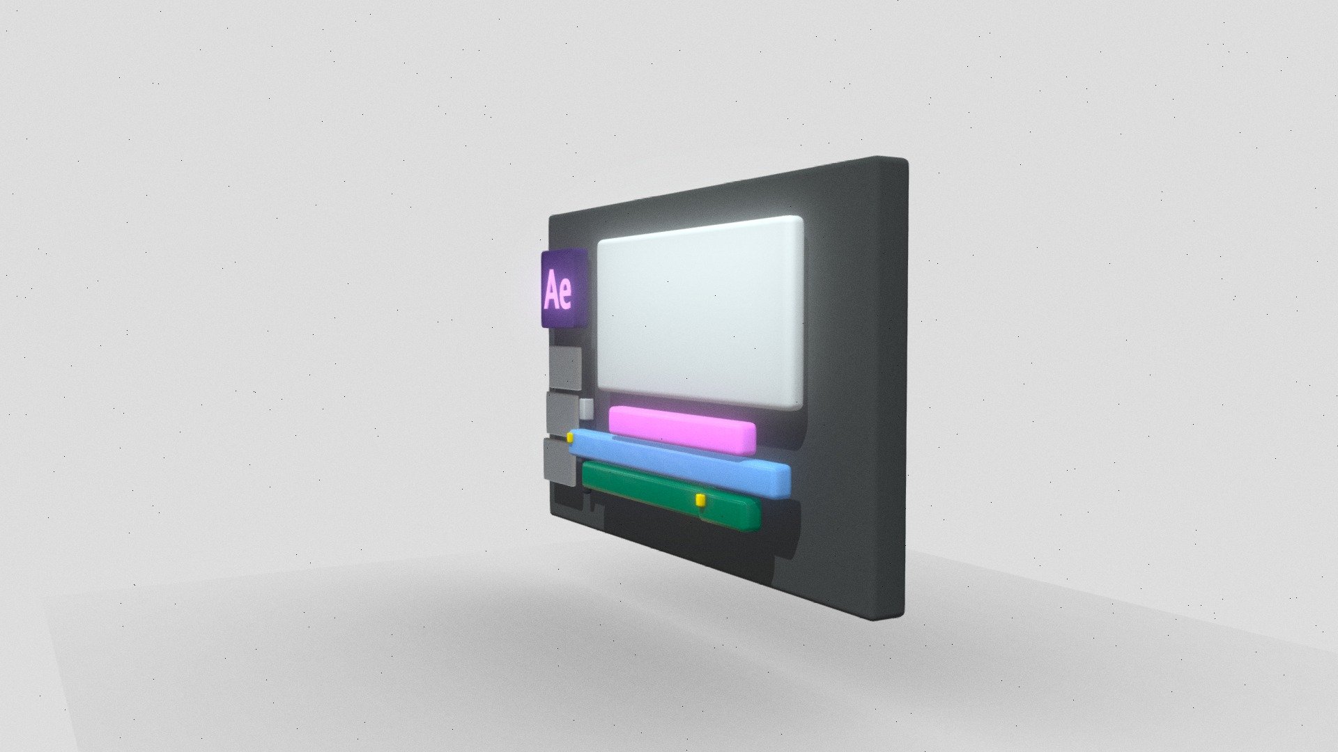 After Effects UI - Download Free 3D model by no o (@nonobourdio ...