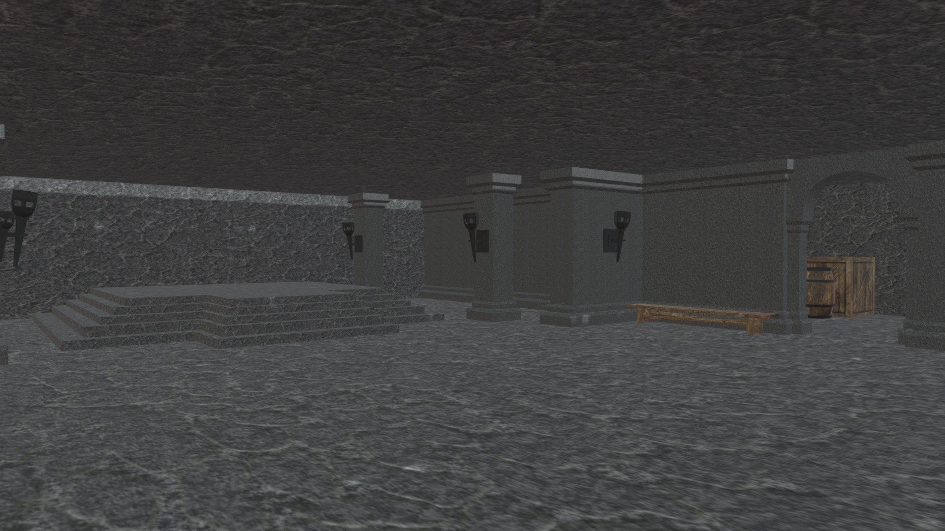 dungeon1_sample_room - 3D model by convrseai [c1ffb9c] - Sketchfab