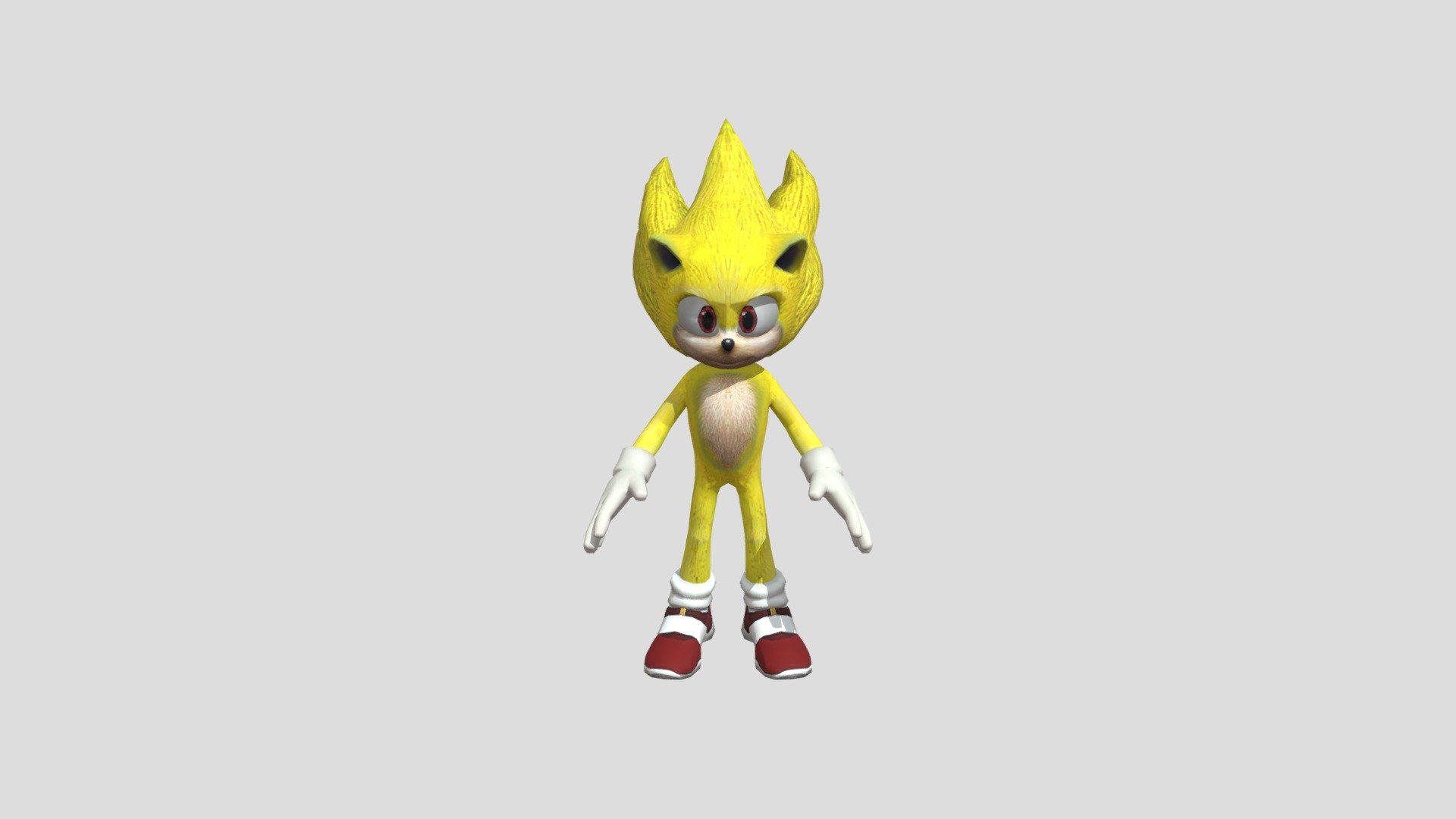 Super Sonic Movie Rigged - Download Free 3D model by Guilherme Navarro ...