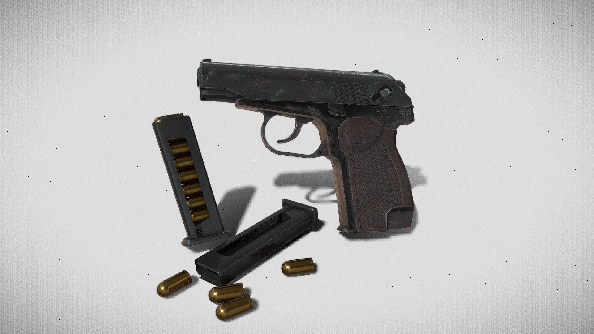 Makarov pistol - Download Free 3D model by RusikMDLR (@RusikBBK ...
