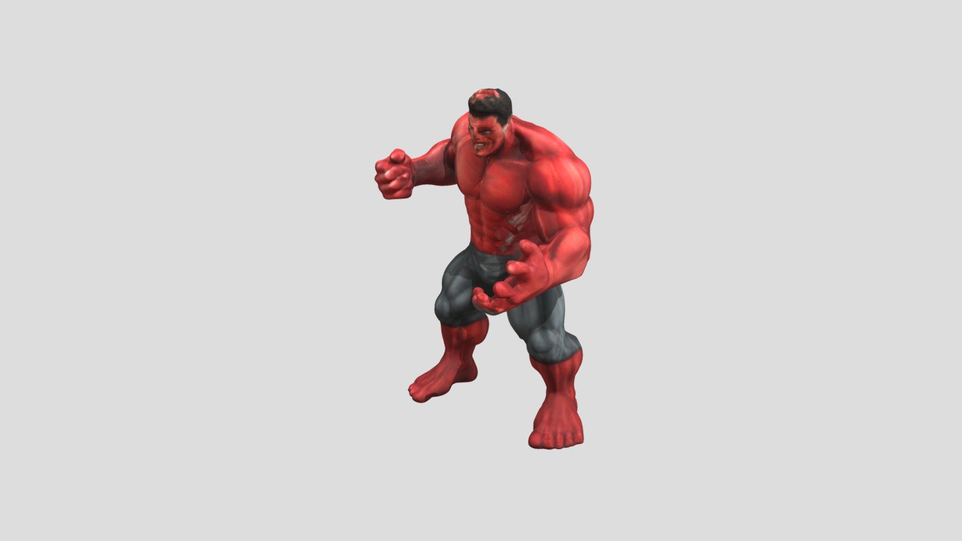 RED HULK - Download Free 3D model by yongtun [c201e05] - Sketchfab