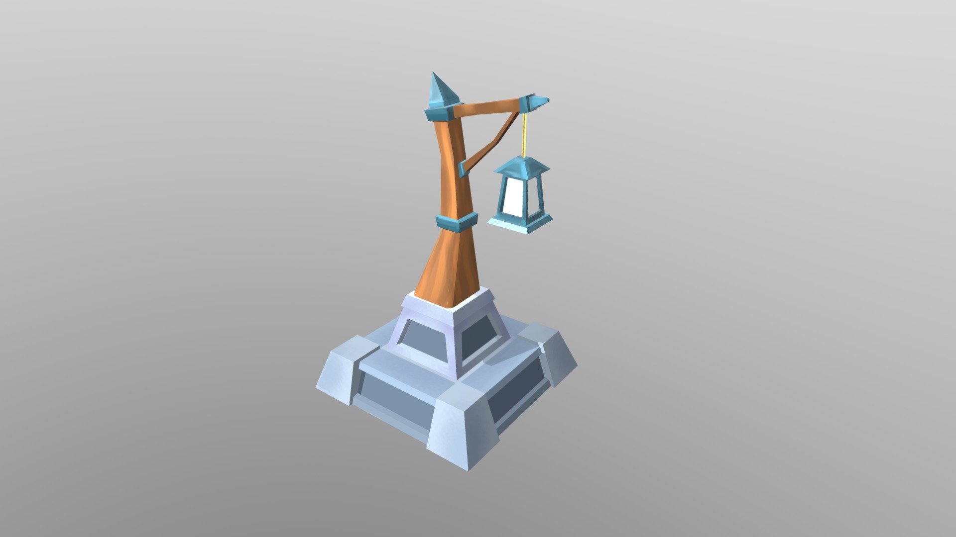Handpainted Lamp Post - Download Free 3D model by sawakanemura [c2046e0 ...