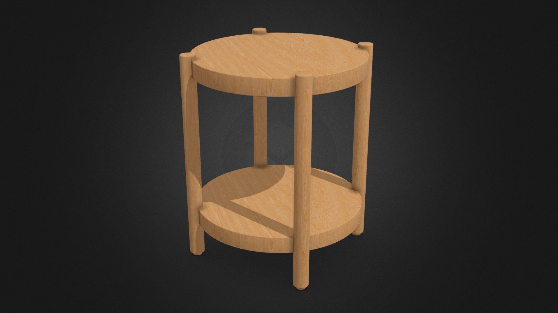 Wooden Attached Table - Download Free 3D model by JungleBird [c20663f ...