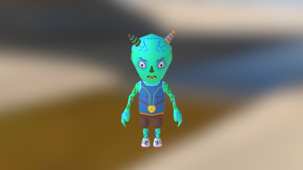 Electro Zombie - 3D model by Rorash [c206afa] - Sketchfab