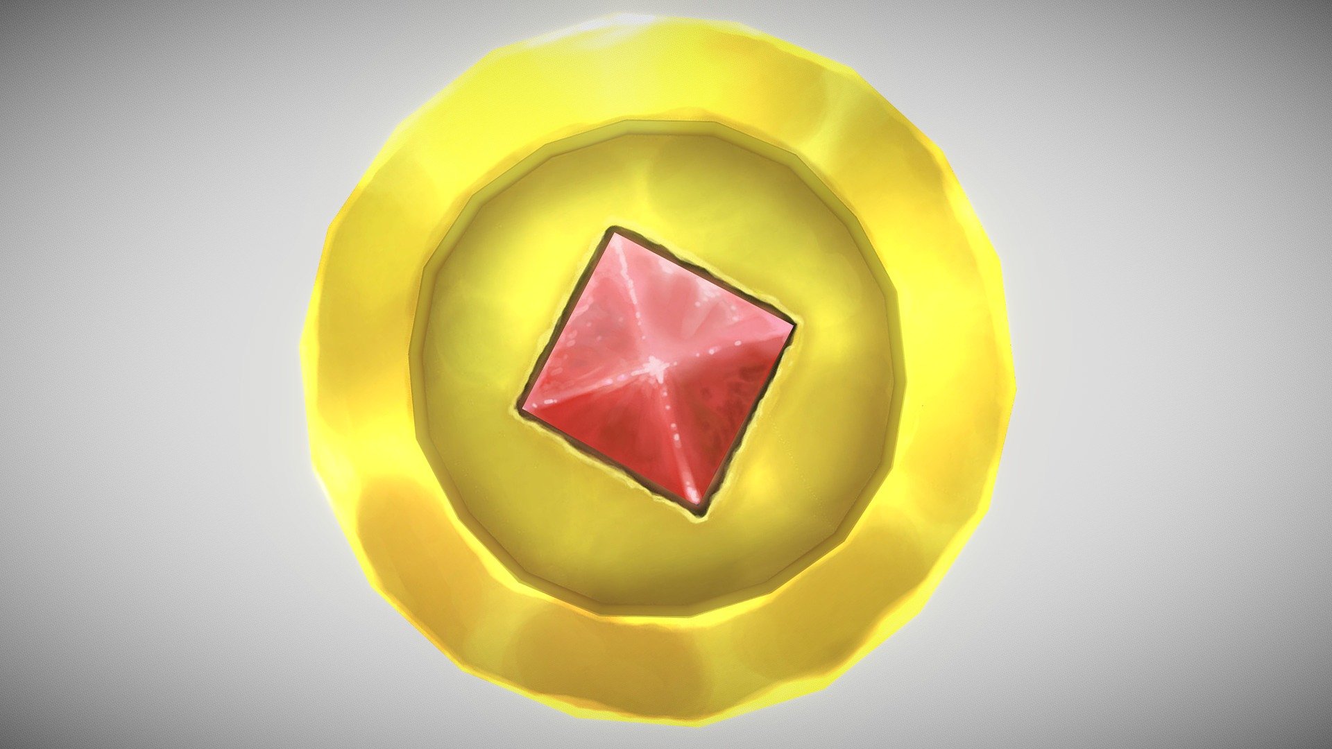 Stylized Handpainted Low-poly Gold Coin - Download Free 3D model by ...