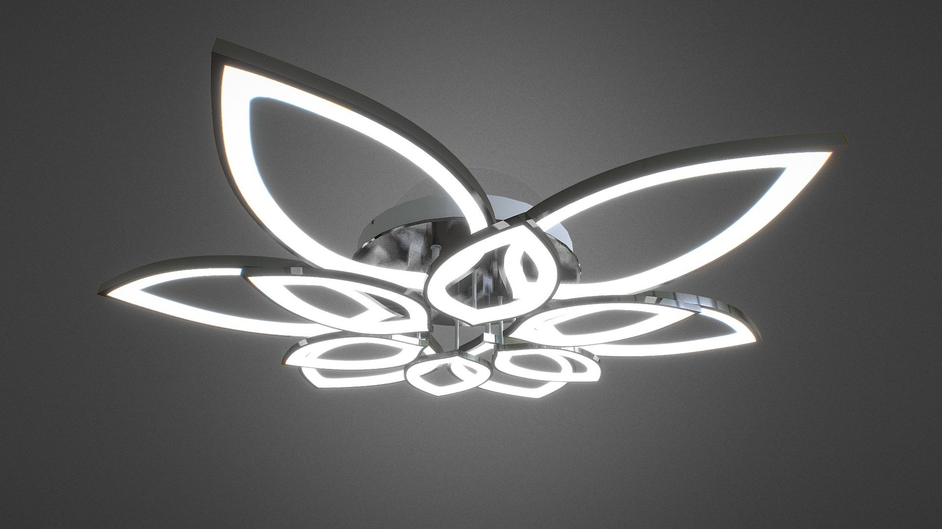 LED Ceiling Light - Download Free 3D model by Black Snow (@BlackSnow02 ...