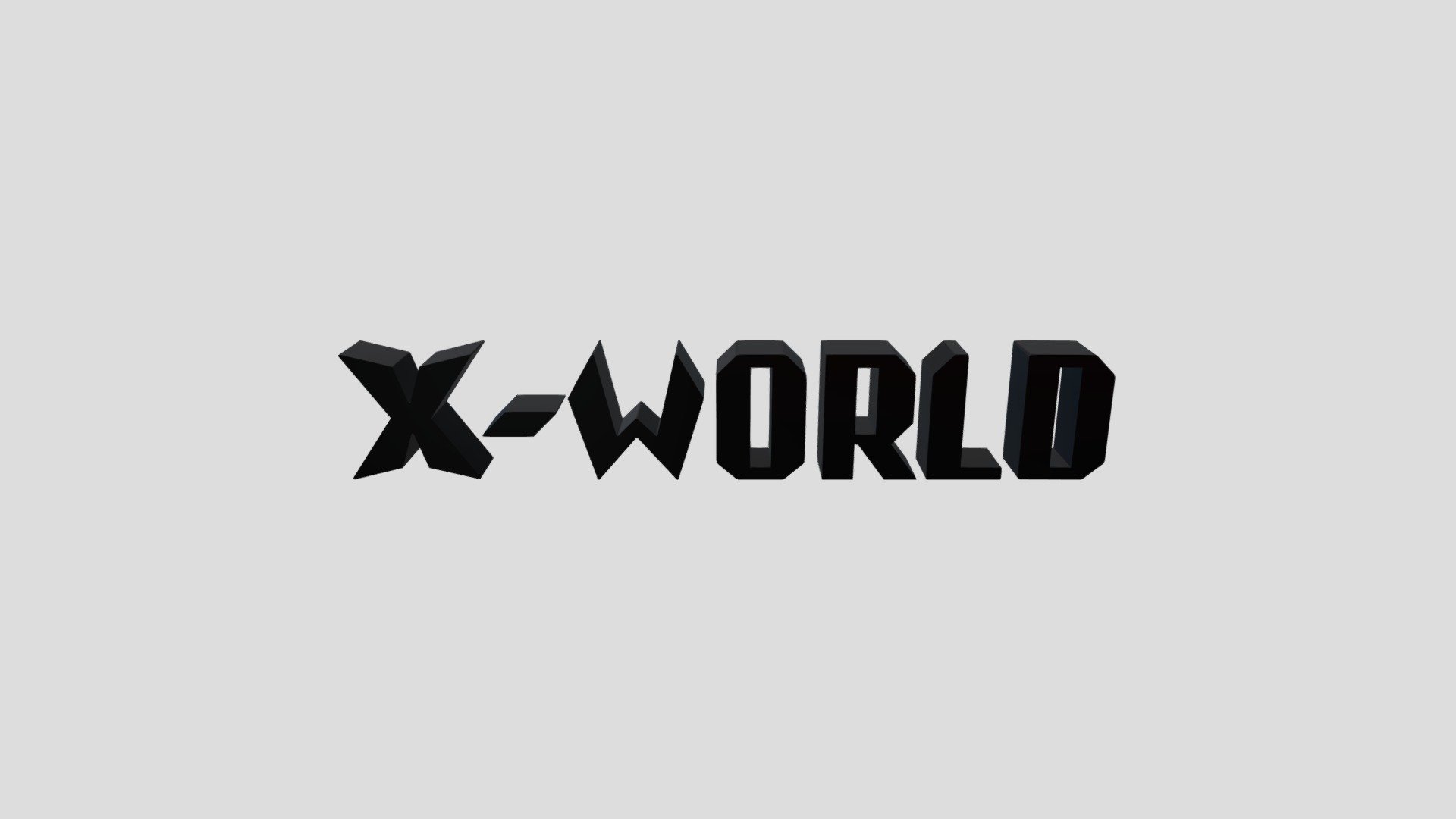 X-WORLD Font Animation - 3D model by Filippo.Araldo [c20f131] - Sketchfab