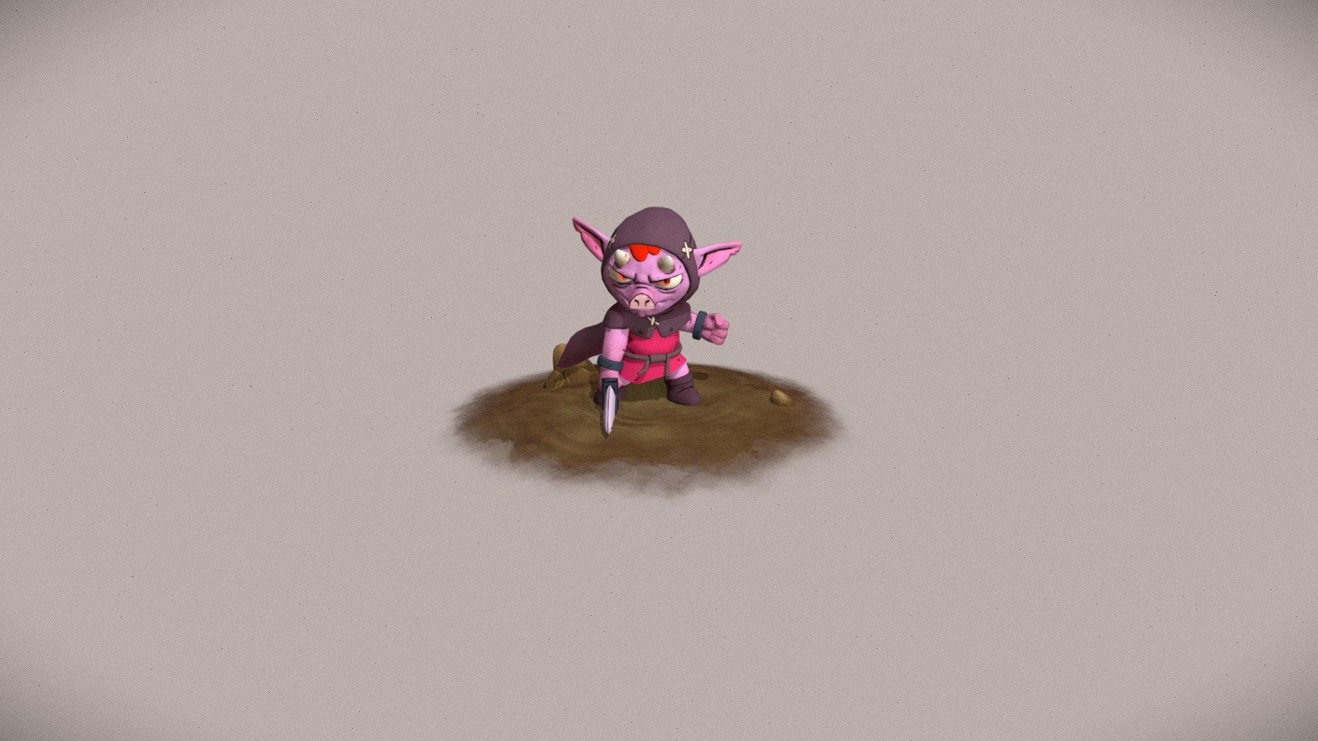 Smol Orc - 3D model by Huxxle [c20f235] - Sketchfab