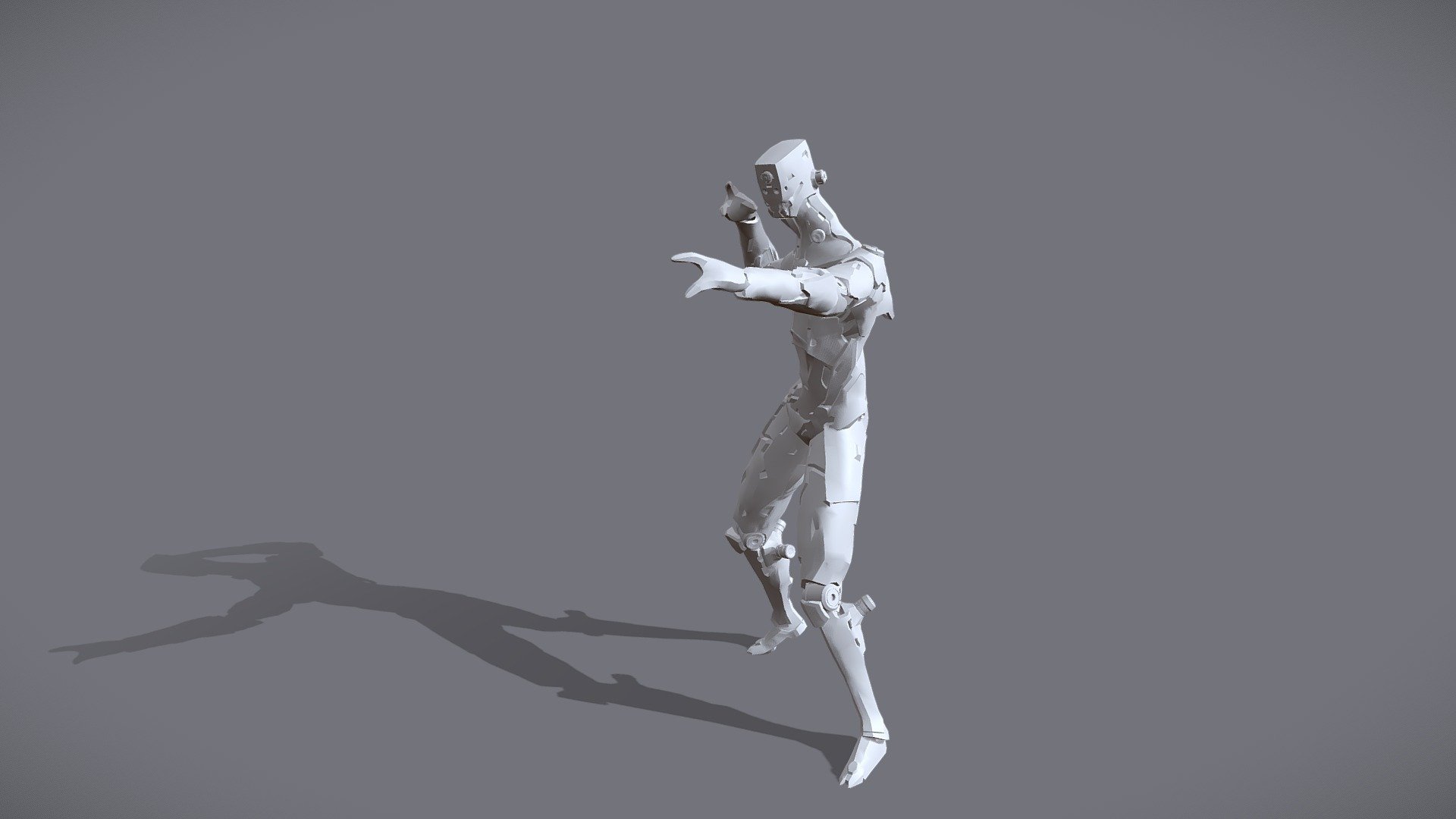 Robot Monk Game Animations - 3D model by JaredZumTobel [c210960 ...
