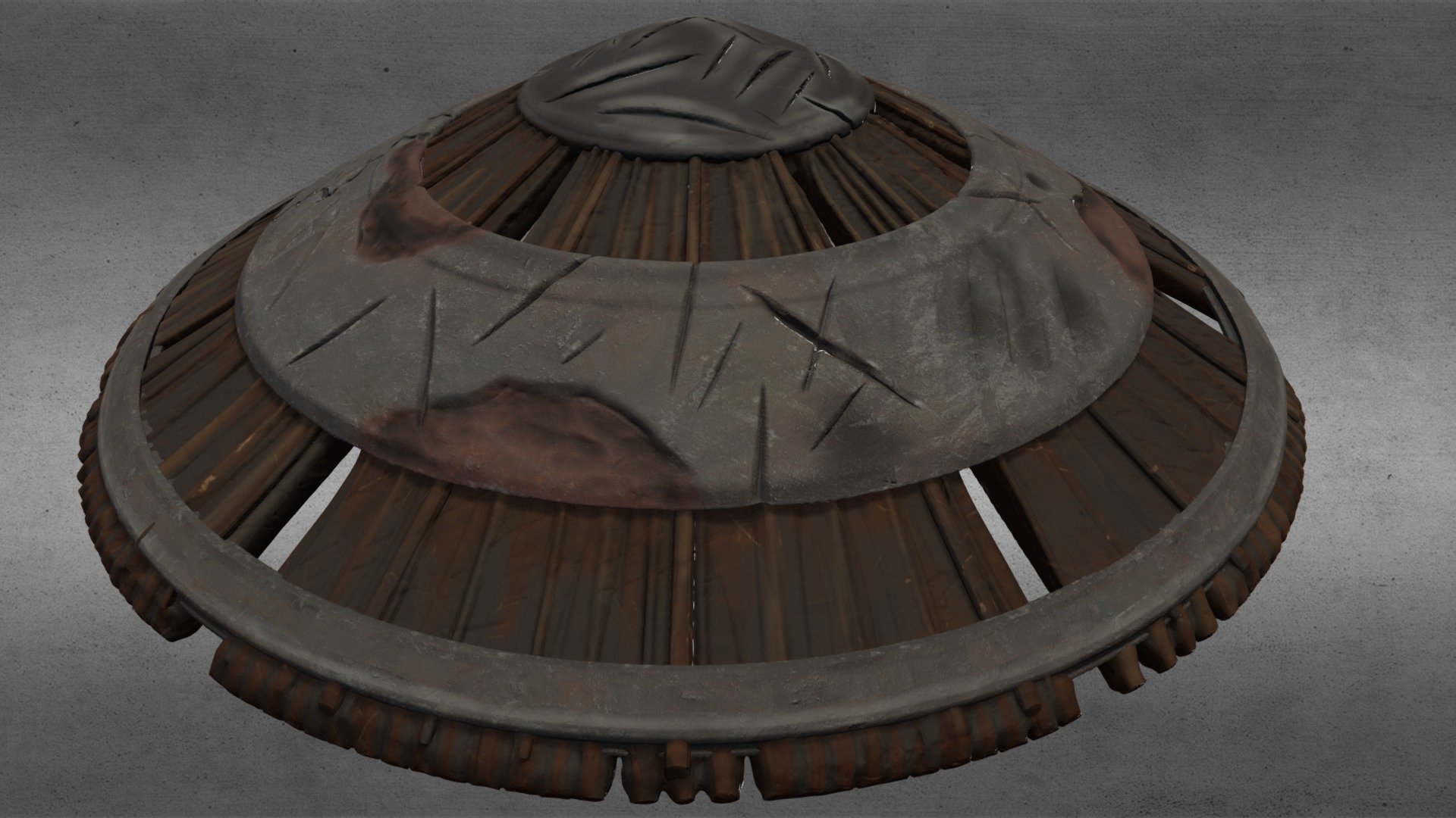 japanese hat - 3D model by zaider [c210c10] - Sketchfab