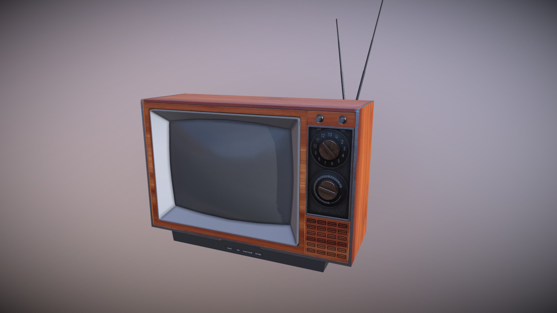 Vintage TV - 3D model by pikart [c21531e] - Sketchfab