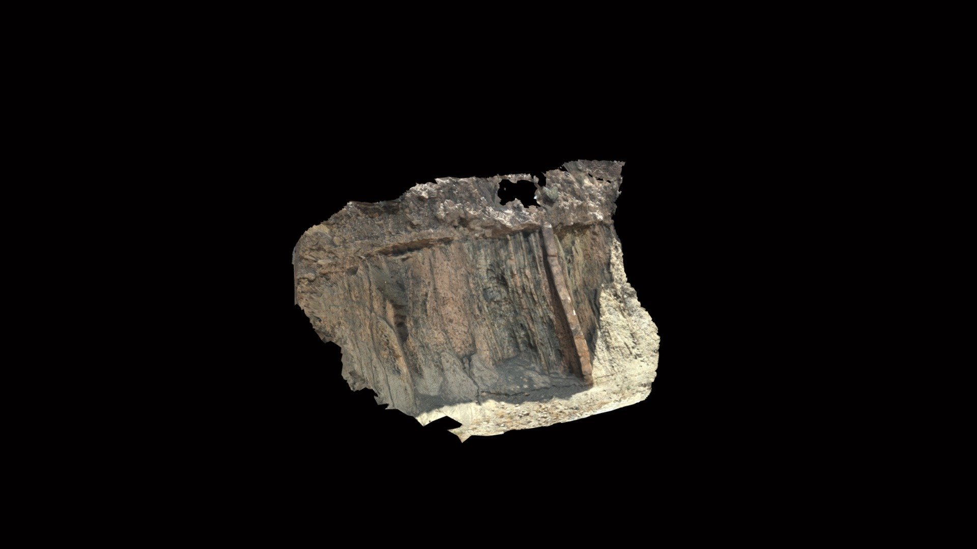 Hadjret el Gat angular unconformity (Algeria) - 3D model by ...