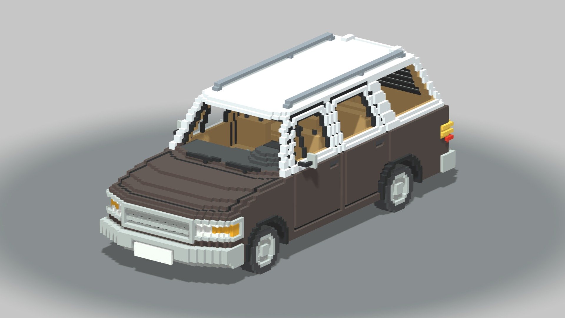 Voxel Wagon Car - Buy Royalty Free 3D model by SHUBBAK3D [c216d5e ...
