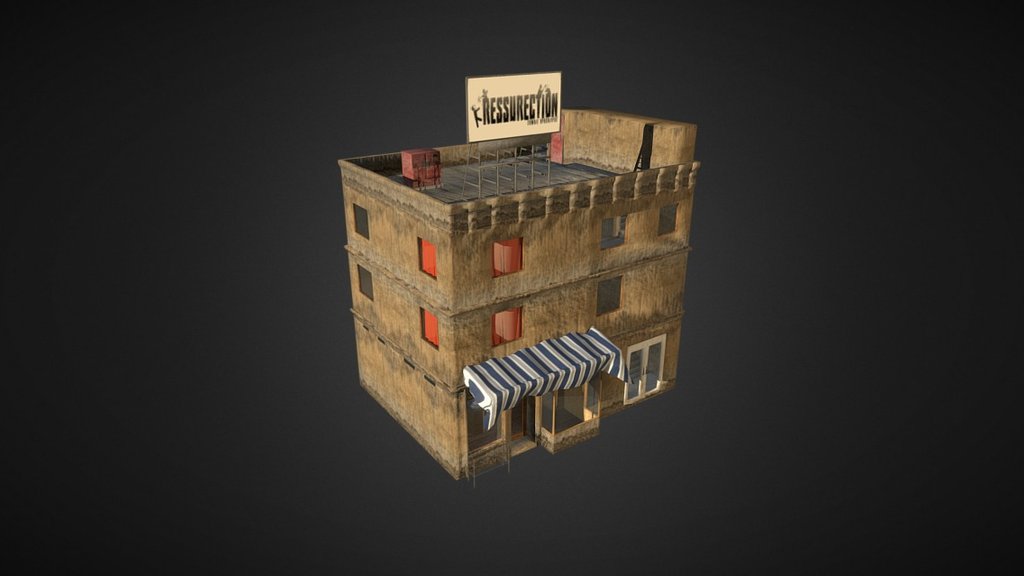 Old Building - 3D model by OmiGGimO [c217745] - Sketchfab