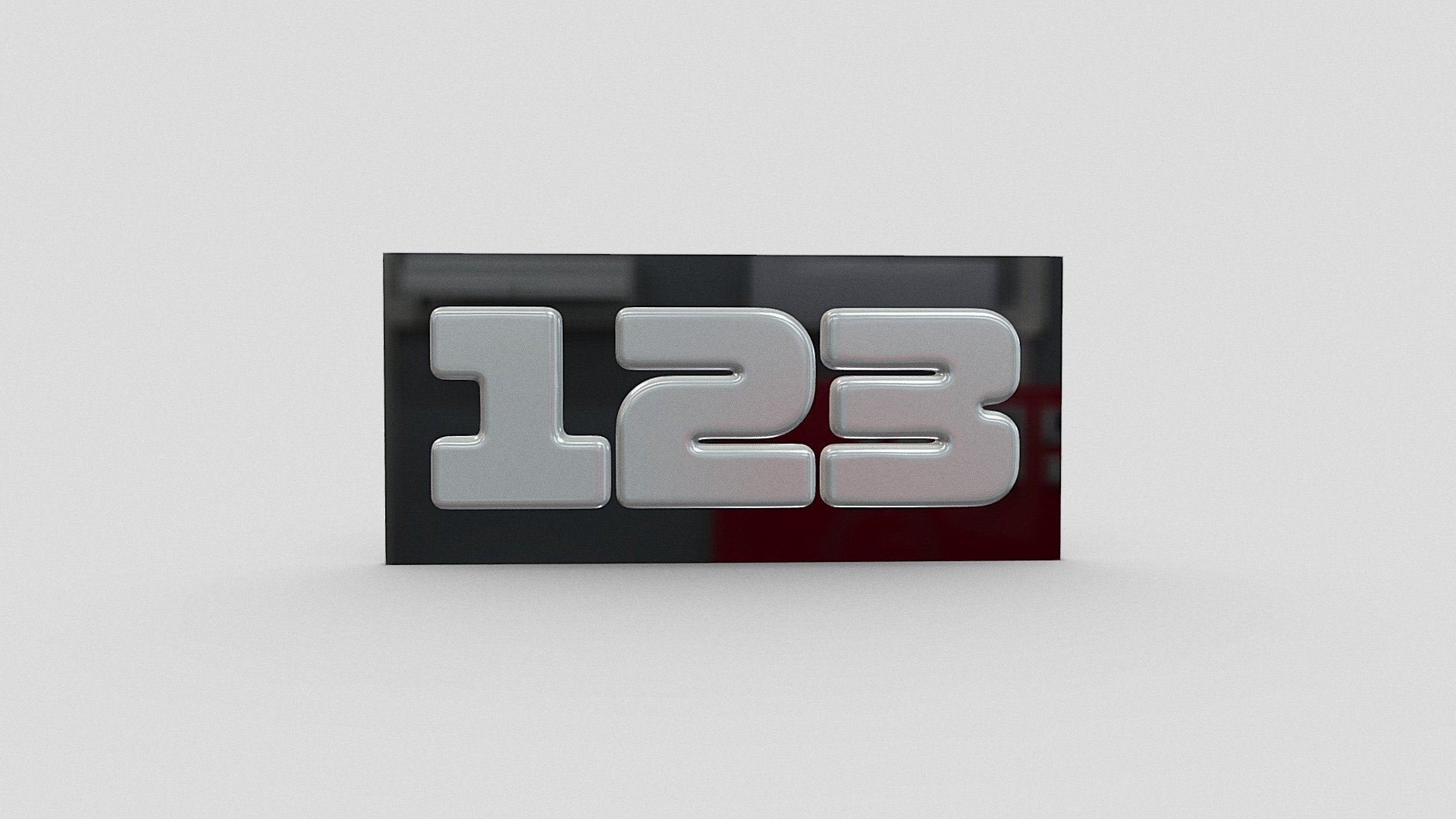 Lasertime fondo nero con numeri rilievo - 3D model by matteocitterio.it ...