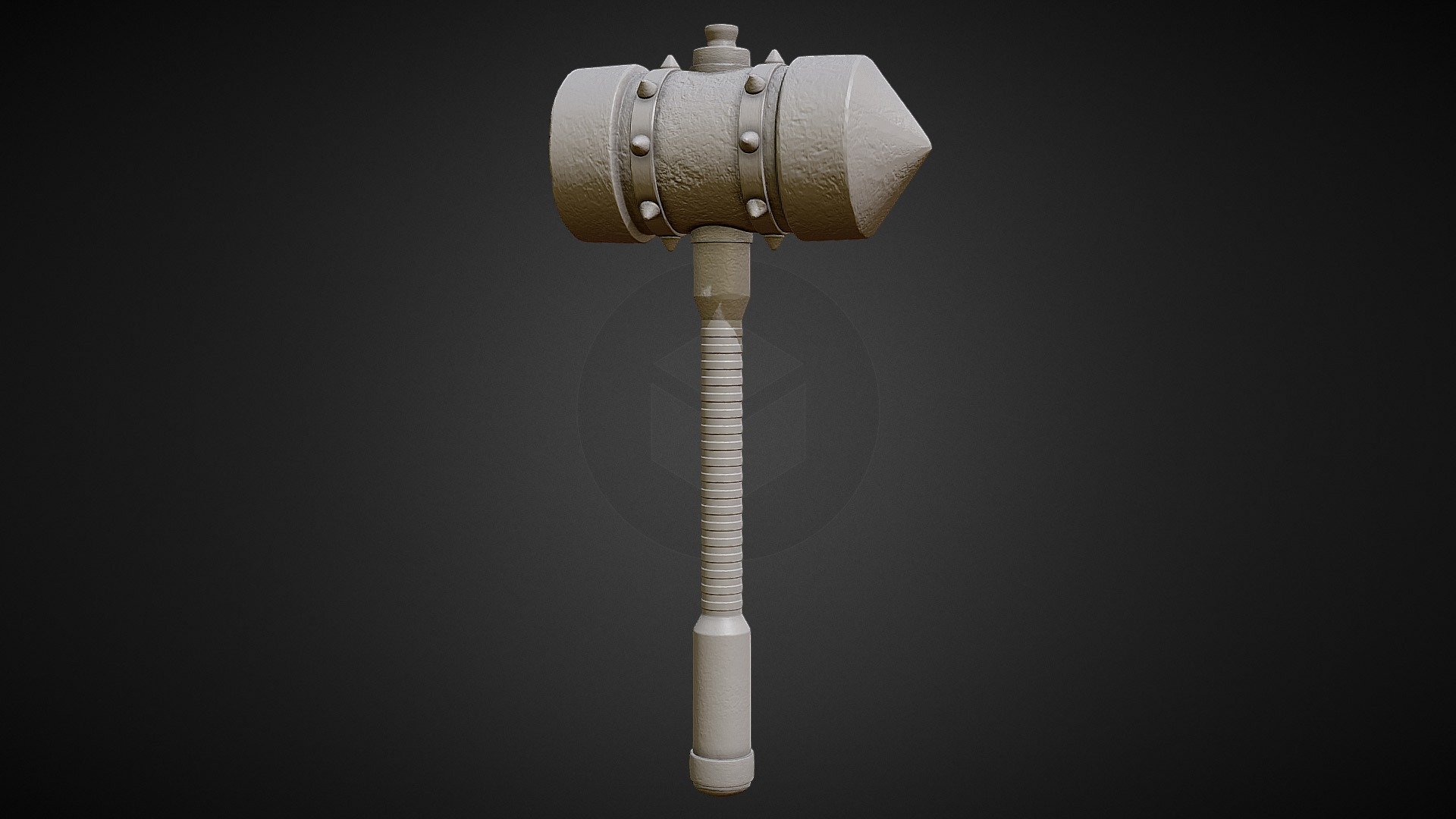 3D PRINTABLE FANTASY HAMMER WEAPON ACCESORY - Buy Royalty Free 3D model ...