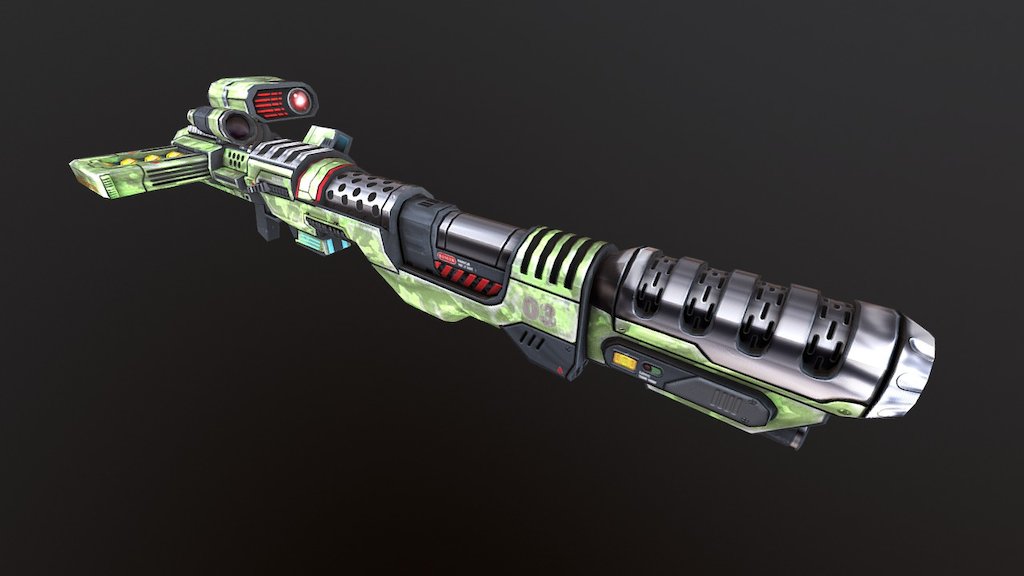 Sniper Rifle. - 3D model by bearalex72 [c21a7fc] - Sketchfab
