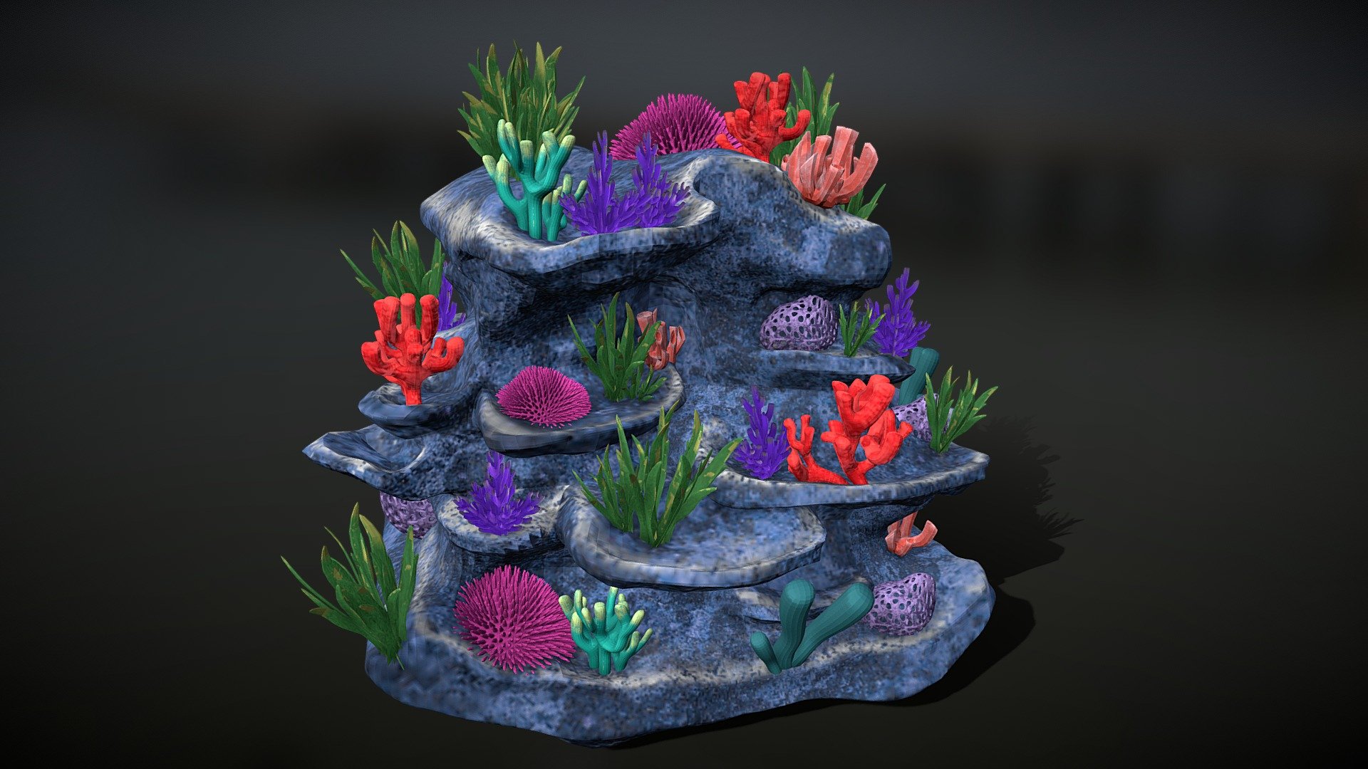 Coral Reef - 3D model by ilhamsbi [c21c502] - Sketchfab