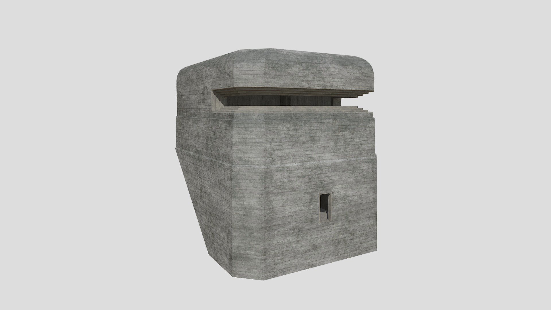 WW2 German Cliff Bunker - 3D model by Grey Wolf Arts (@GreyWolfArts ...