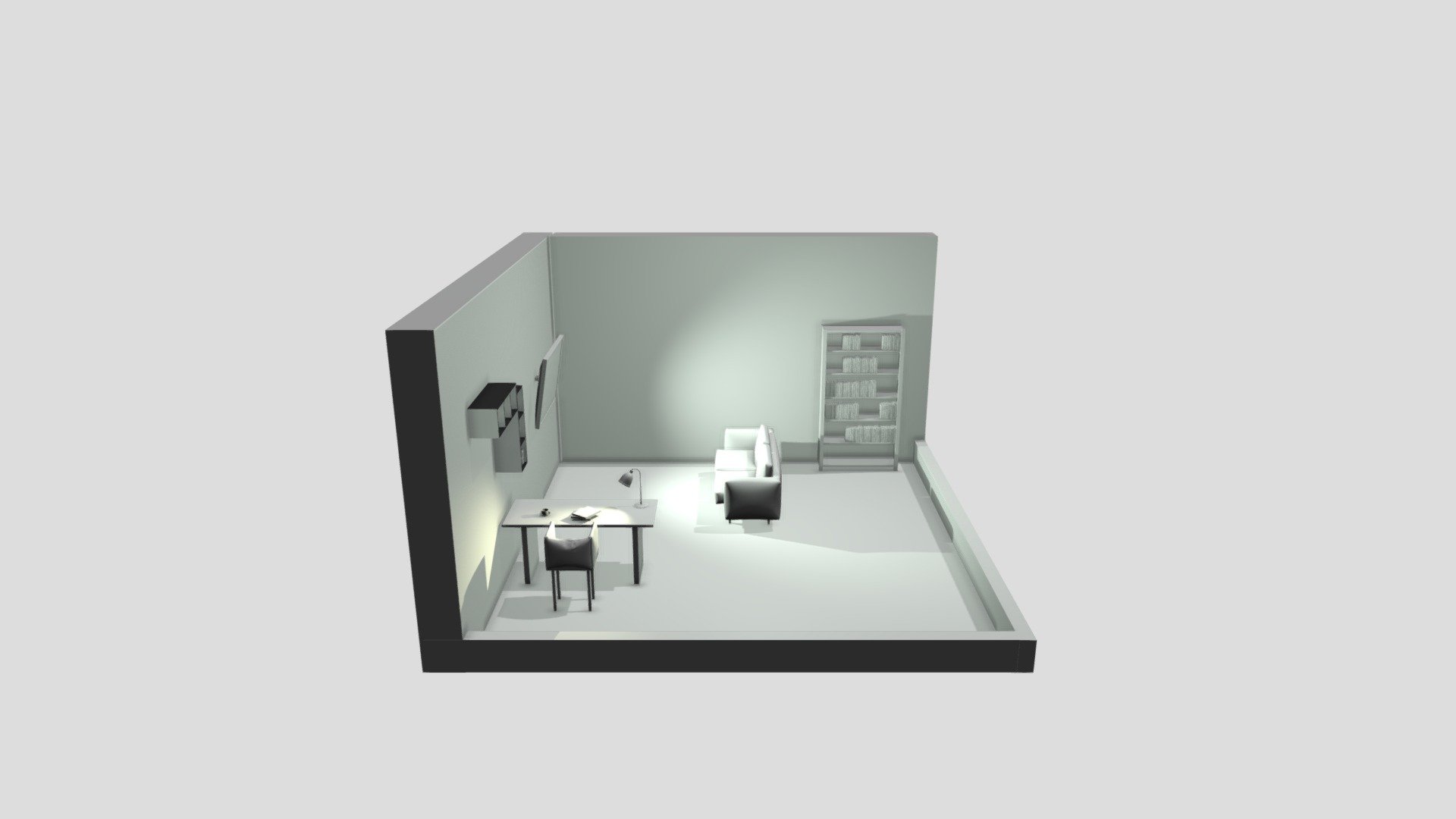 Isometric Room - 3D model by mazkaaa [c21d149] - Sketchfab