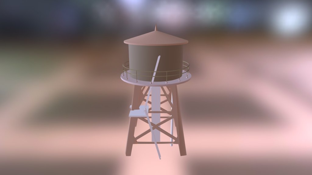 WATER TOWER - 3D model by dungdung888 [c21e83d] - Sketchfab