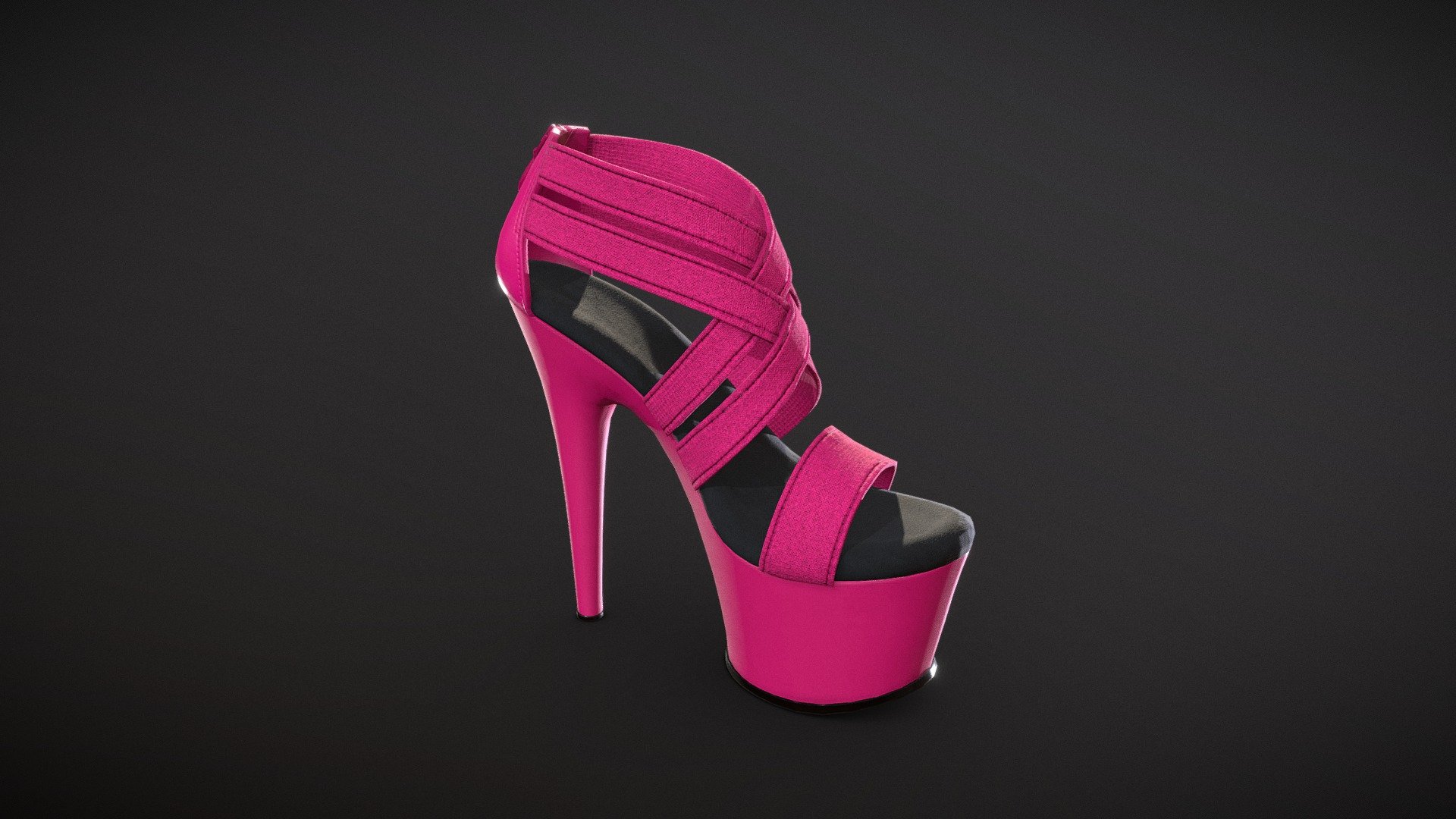 Banded Platform Stiletto Shoes 3 - Buy Royalty Free 3D model by Feds452 ...