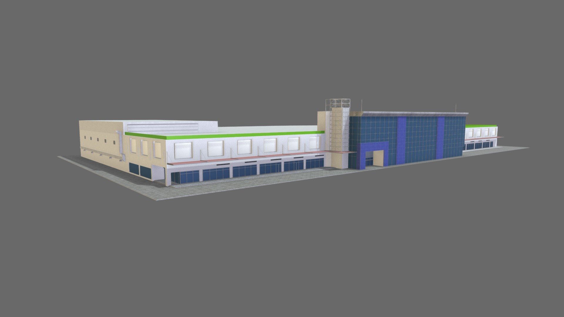 Mall Building - 3D model by MadAssets [c222589] - Sketchfab