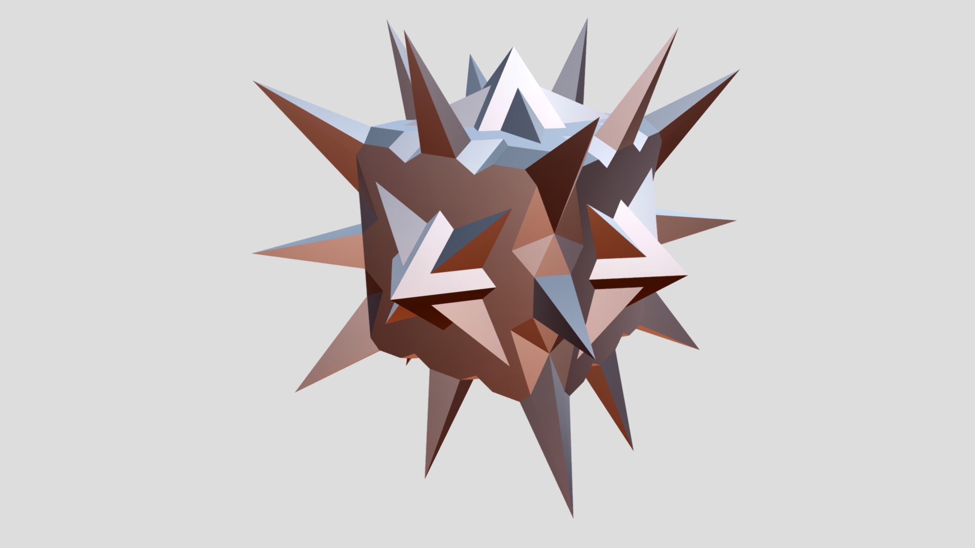 Spiked Cube Evolved - Download Free 3D model by Trockk (@Timrockk ...