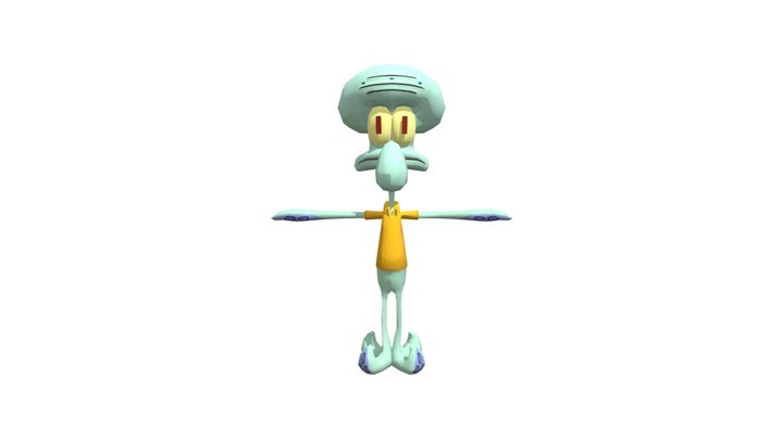 Squidward-tentacles 3D models - Sketchfab