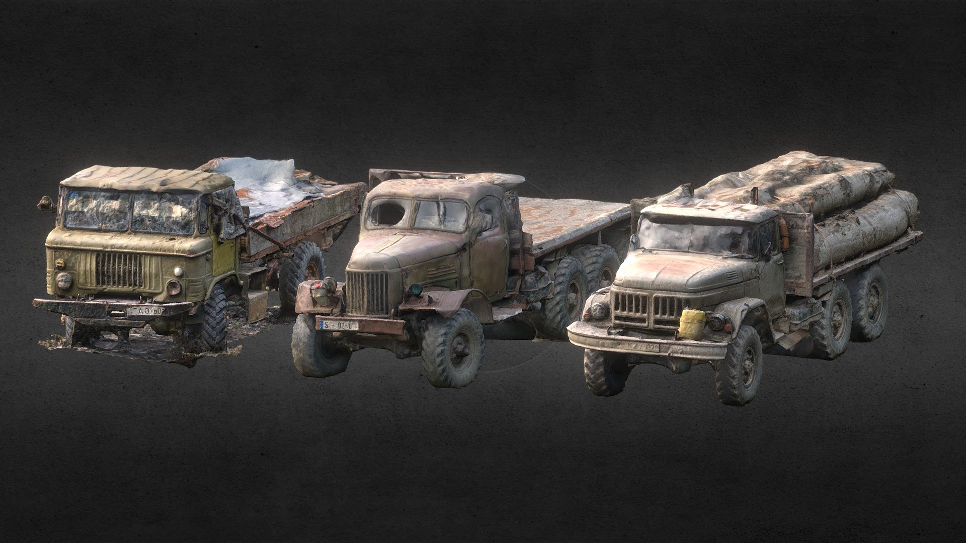 Soviet truck pack - Buy Royalty Free 3D model by Exploring Europe and ...
