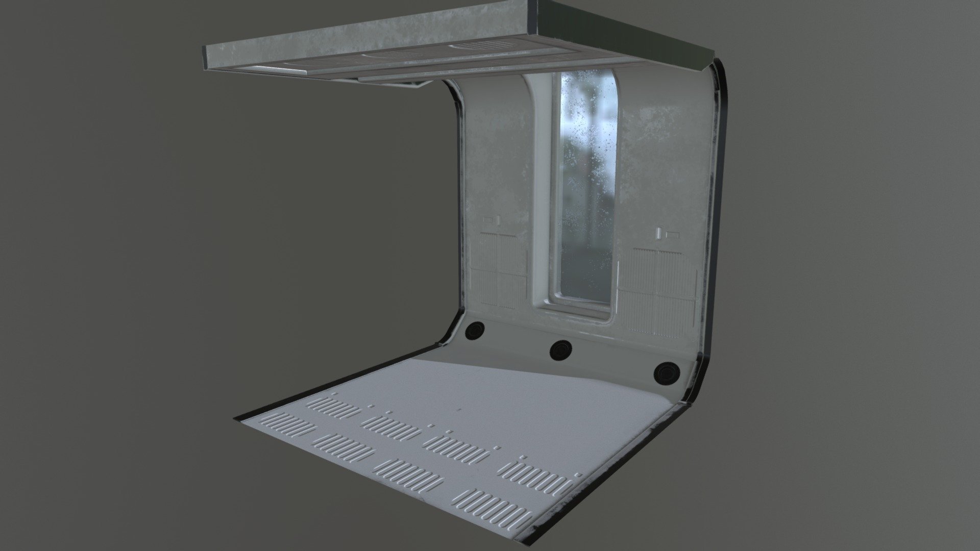 Modular Sci-Fi window piece - Download Free 3D model by Dennis Noordam ...