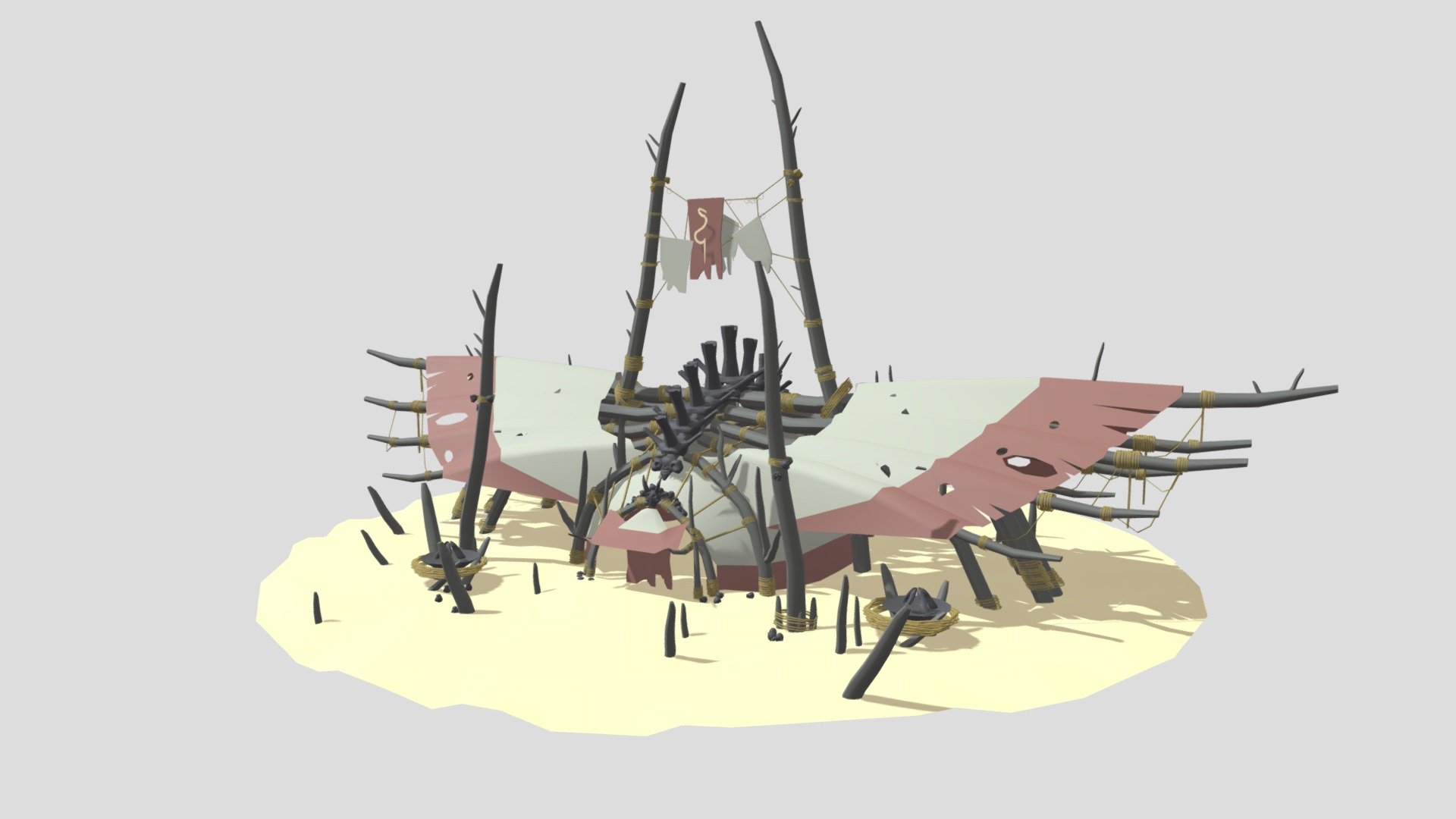 Tent - Download Free 3D model by p4v10v4rt [c2283b3] - Sketchfab