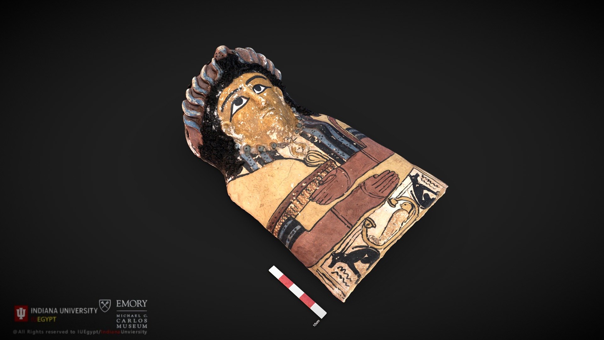 Mummy Mask - 3D model by iuegypt [c22dfc0] - Sketchfab