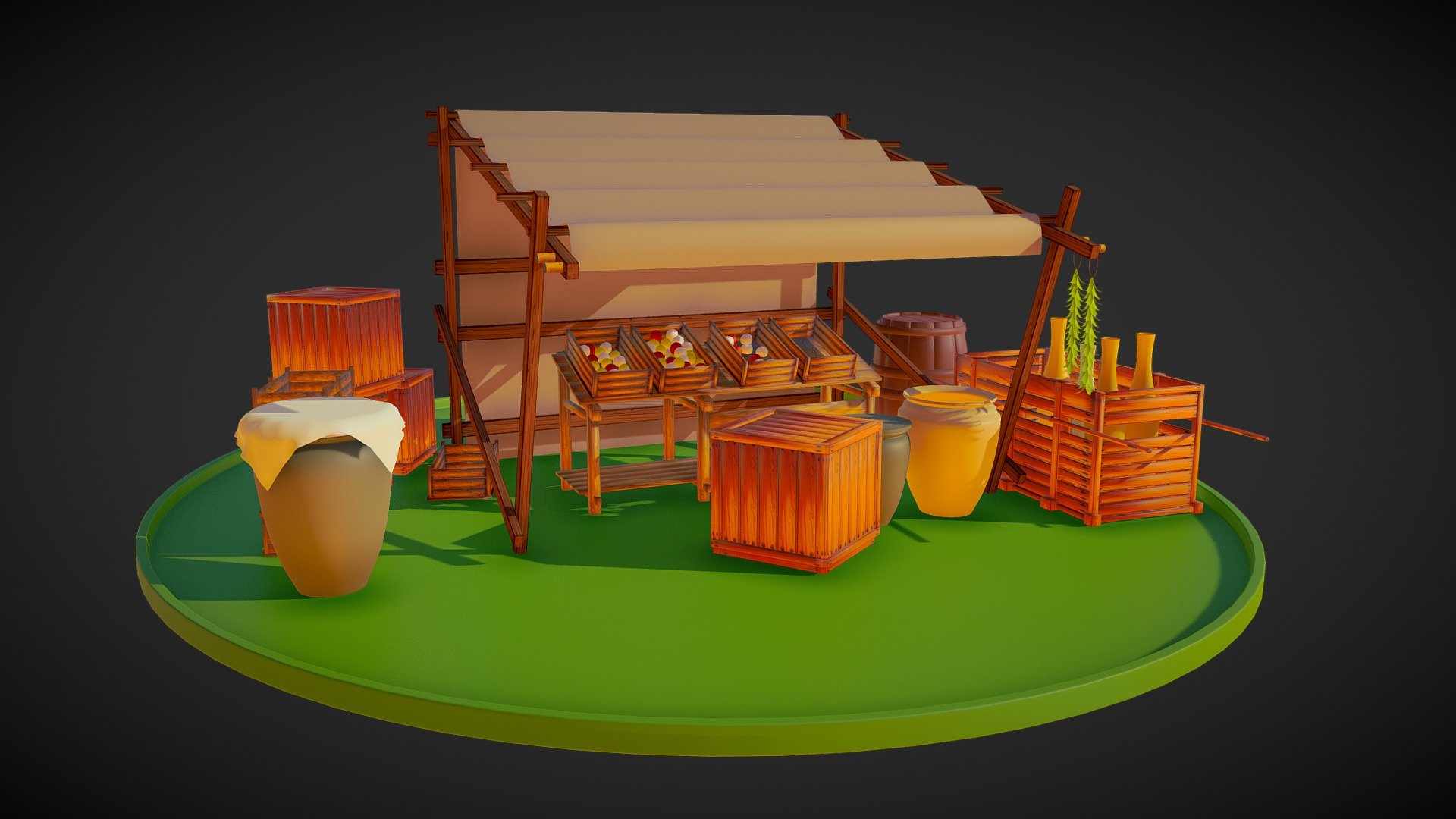 Stall - Download Free 3D model by onlmee [c2303b5] - Sketchfab