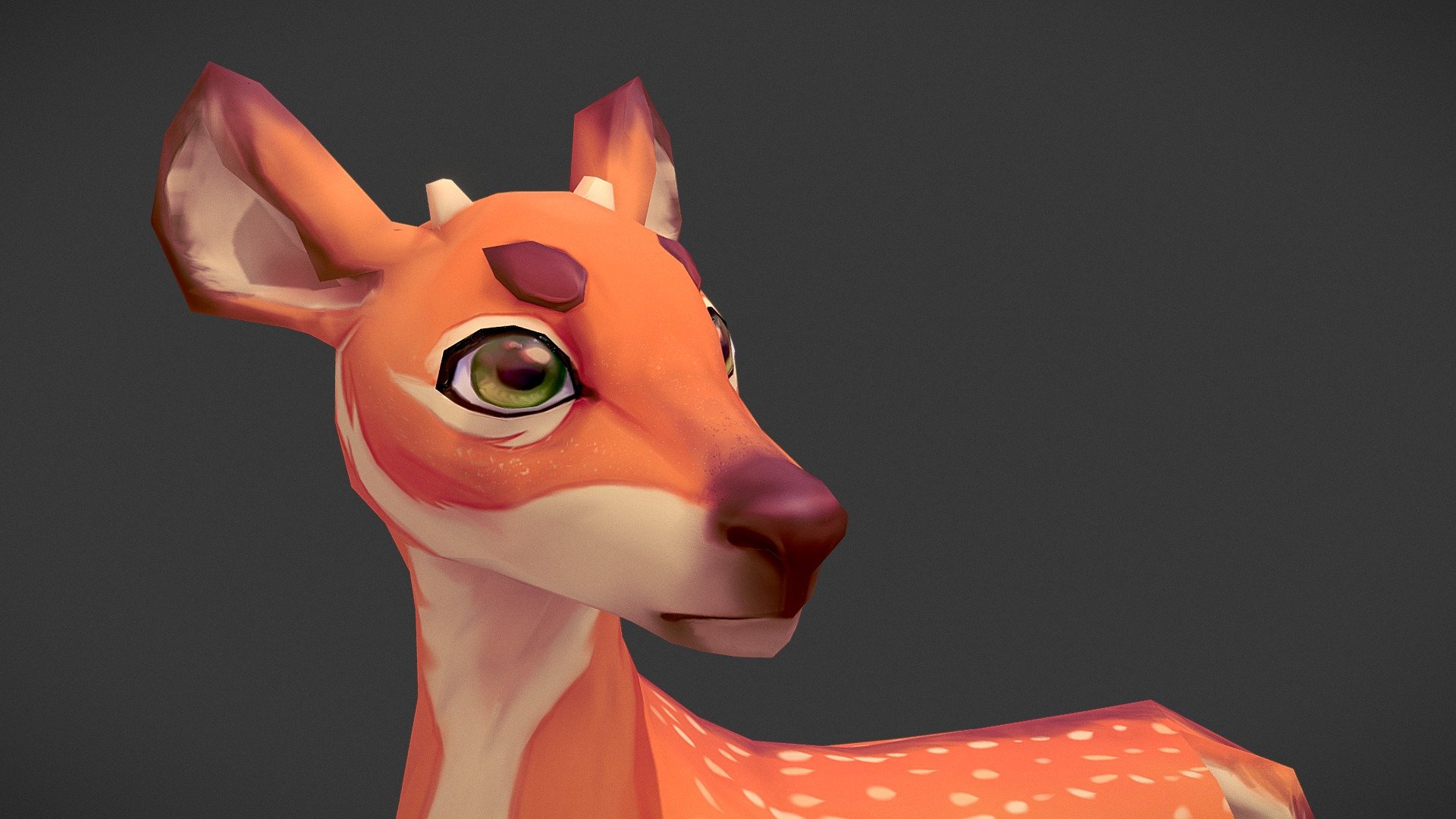 Low Poly Fawn - 3D model by Pelmeow [c230c0a] - Sketchfab
