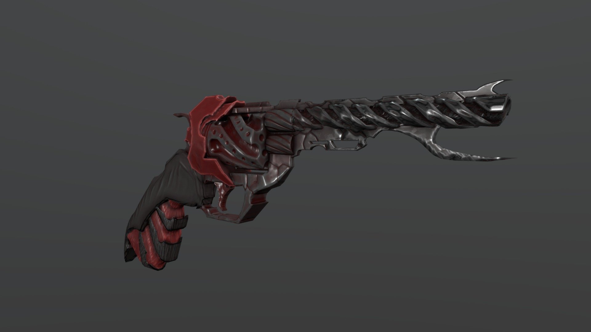 stylized Revolver - Download Free 3D model by Peter Boehm (@el_gato ...