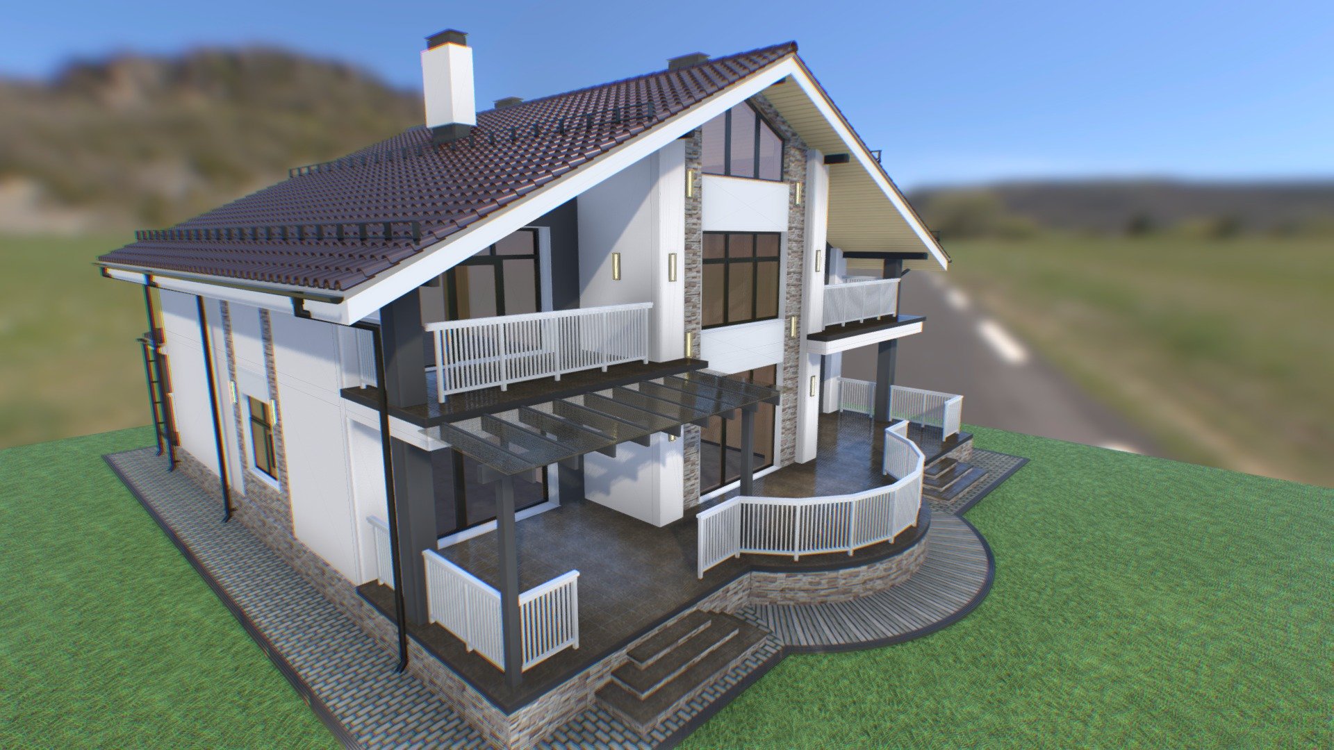 existing facade reconsruction 02_19 - Buy Royalty Free 3D model by VRA ...