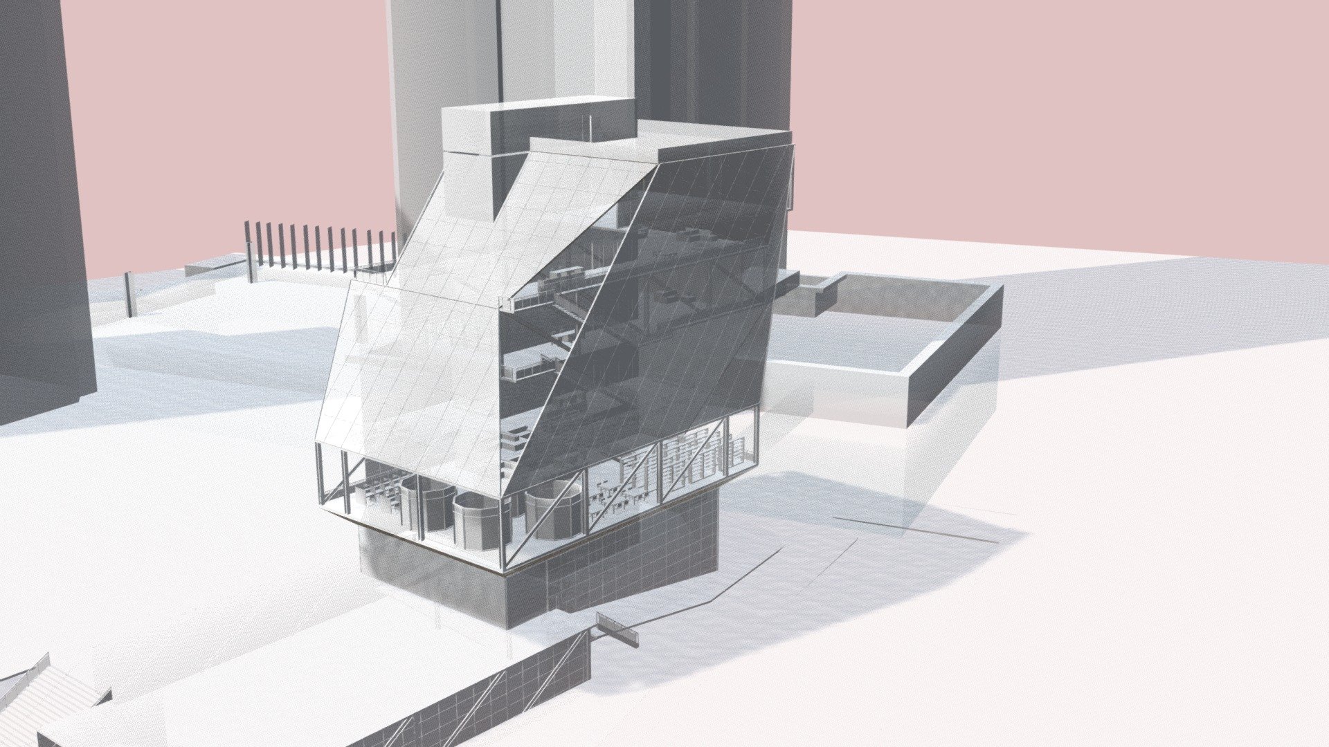 Biblioteca Centro Internacional TVF-UN - Download Free 3D model by ...