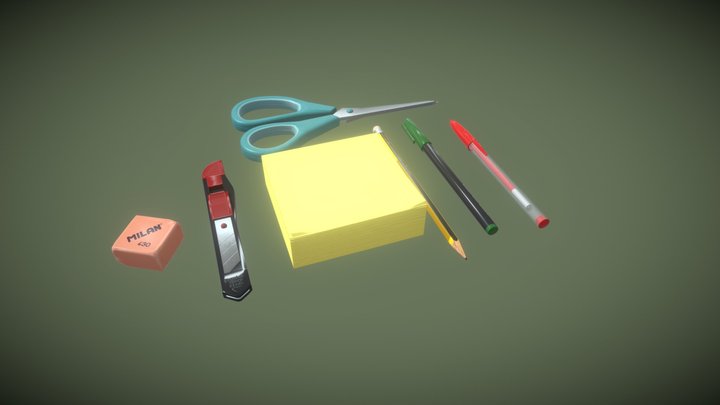 Post-it 3D models - Sketchfab