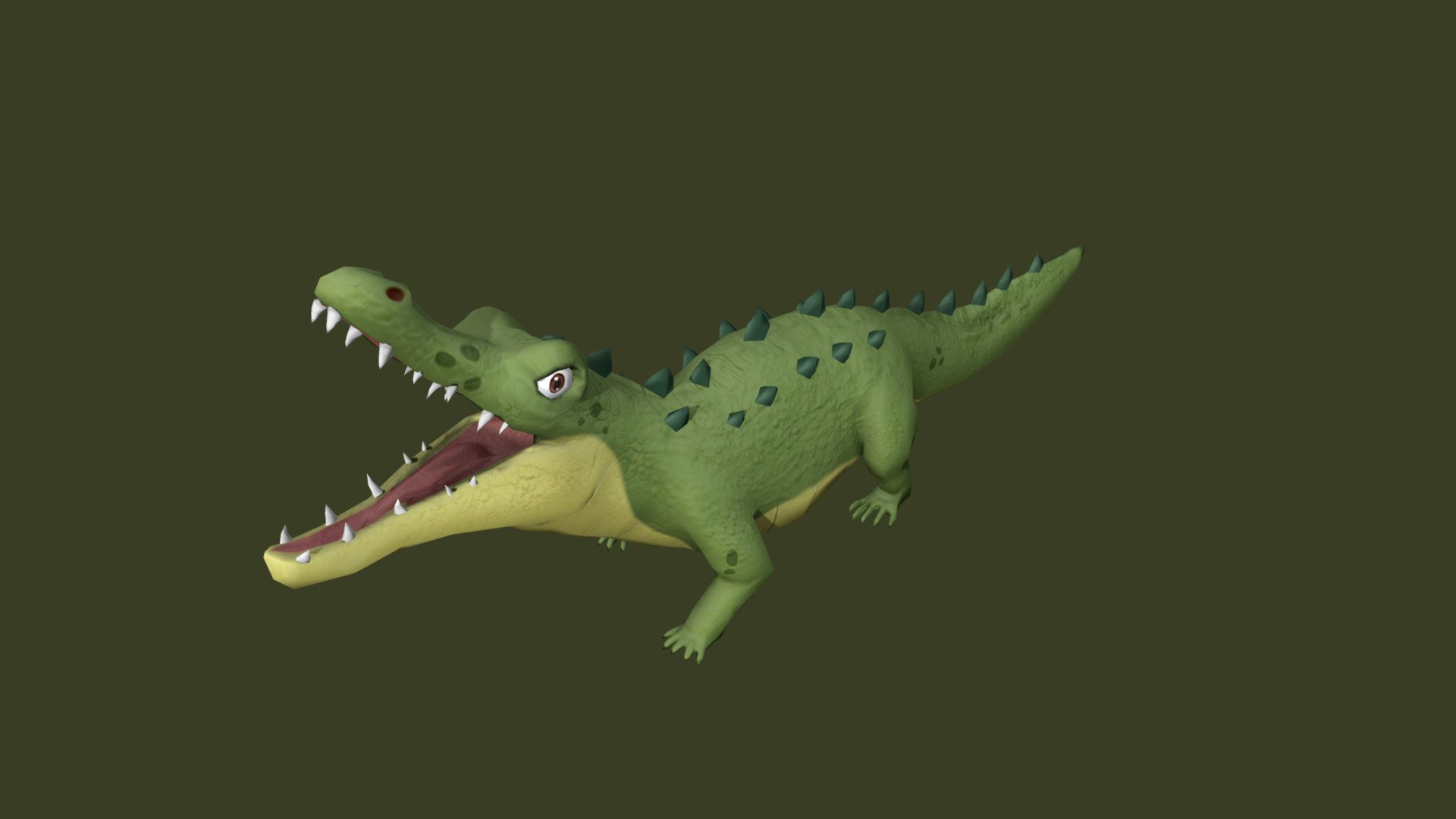 Stylized low poly Crocodile - 3D model by Duc Tran (@anhductran ...
