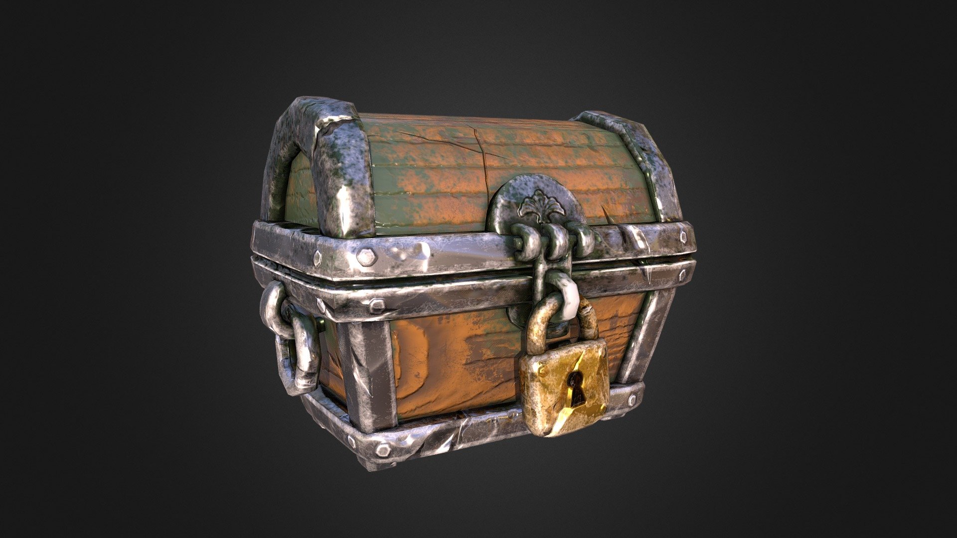 Tarnished Tresure Chest - 3D model by michaelcabrera (@thatpinkcoconut ...