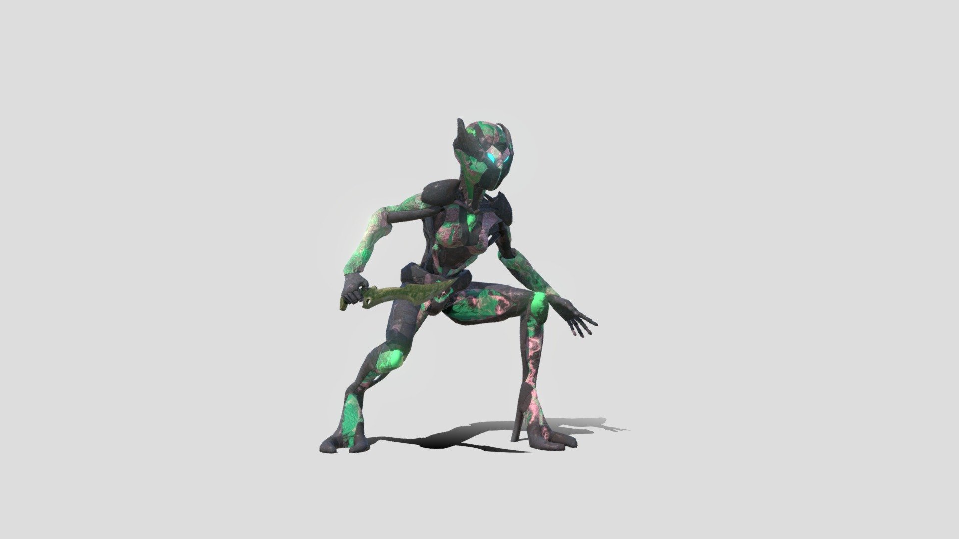 Female_ Alien_soldier_01_animation - 3D model by Los Bionicos Animation Studio (@losbionicos ...